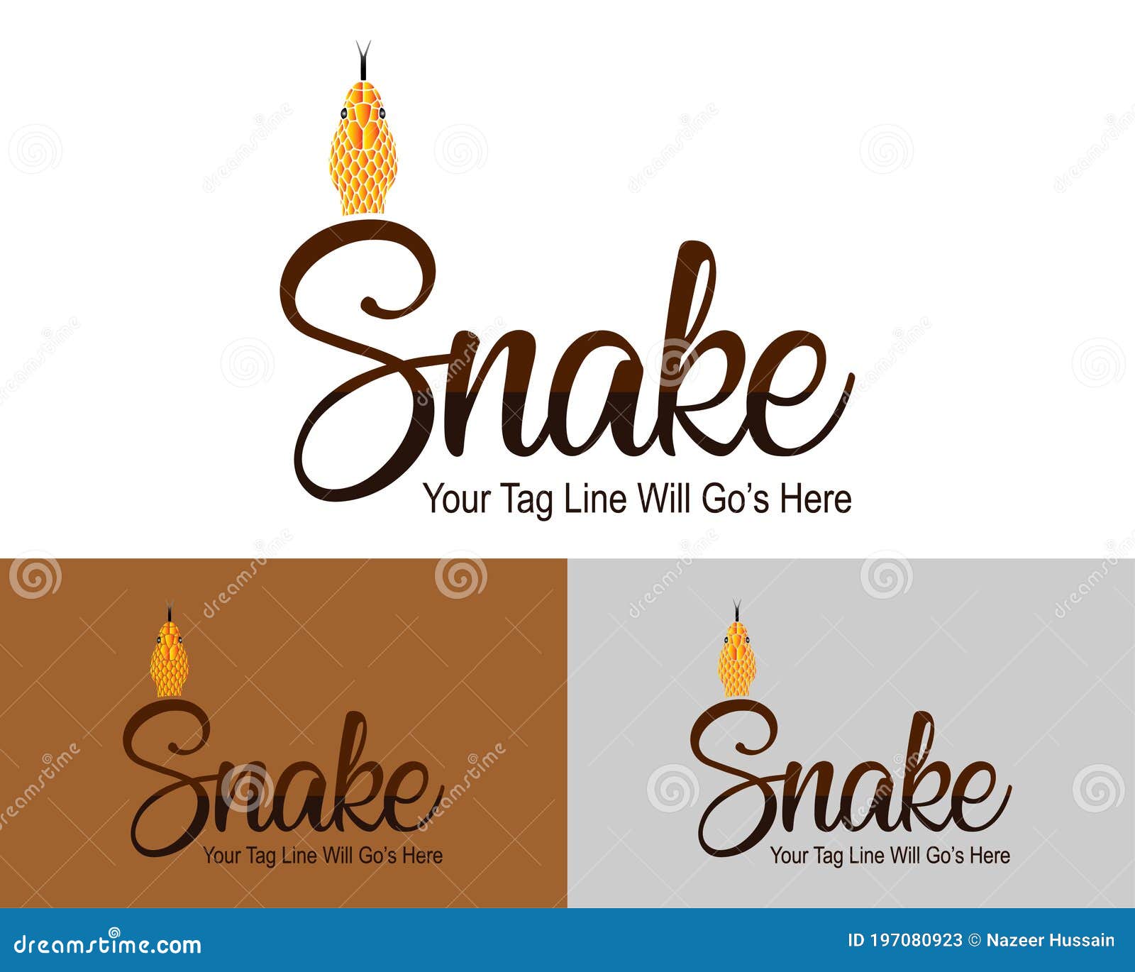 Snake Logo Zoo Business Shop Stock Vector - Illustration of icon ...