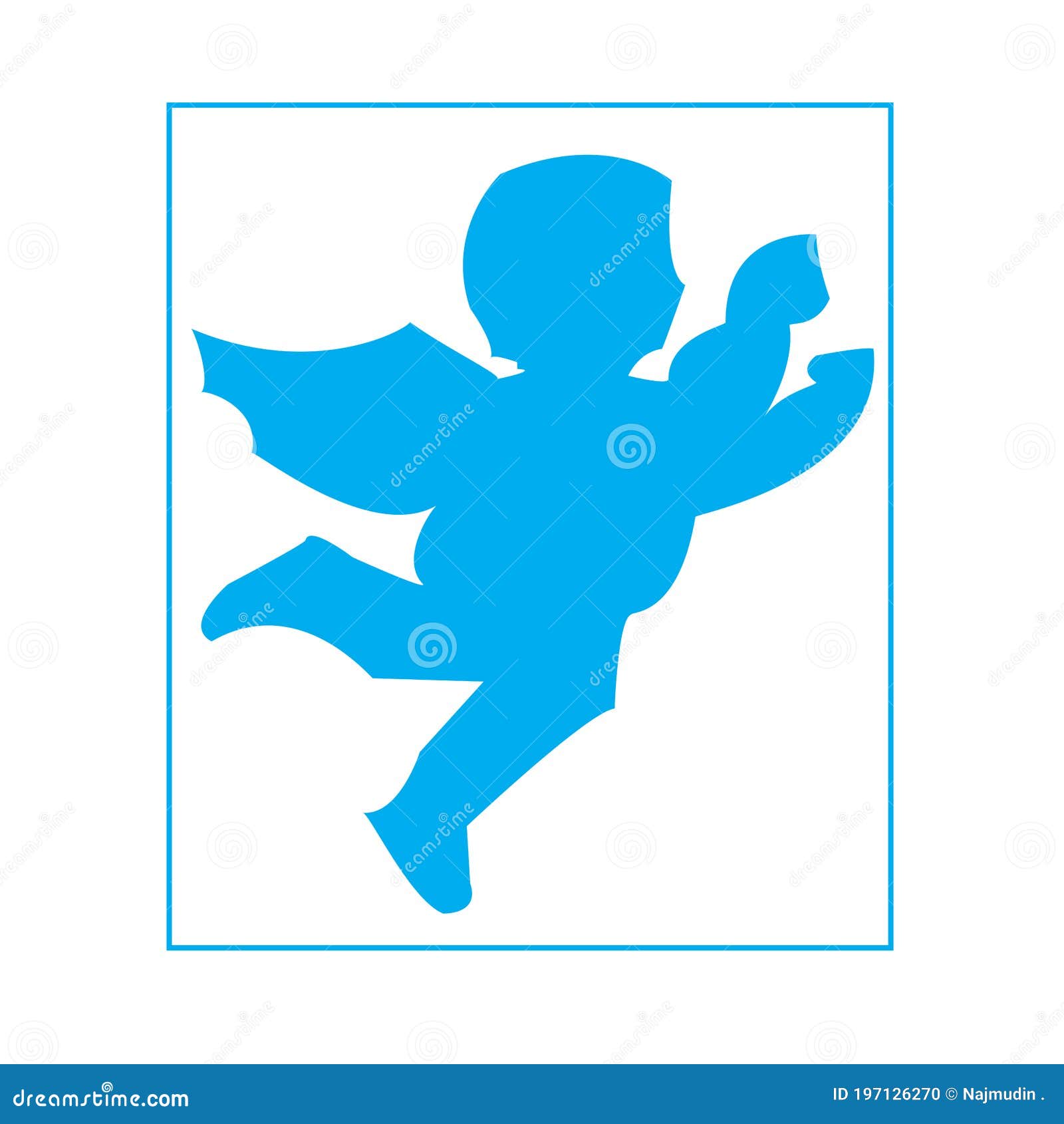 Beautiful Character Design of Flying Child Stock Vector - Illustration ...