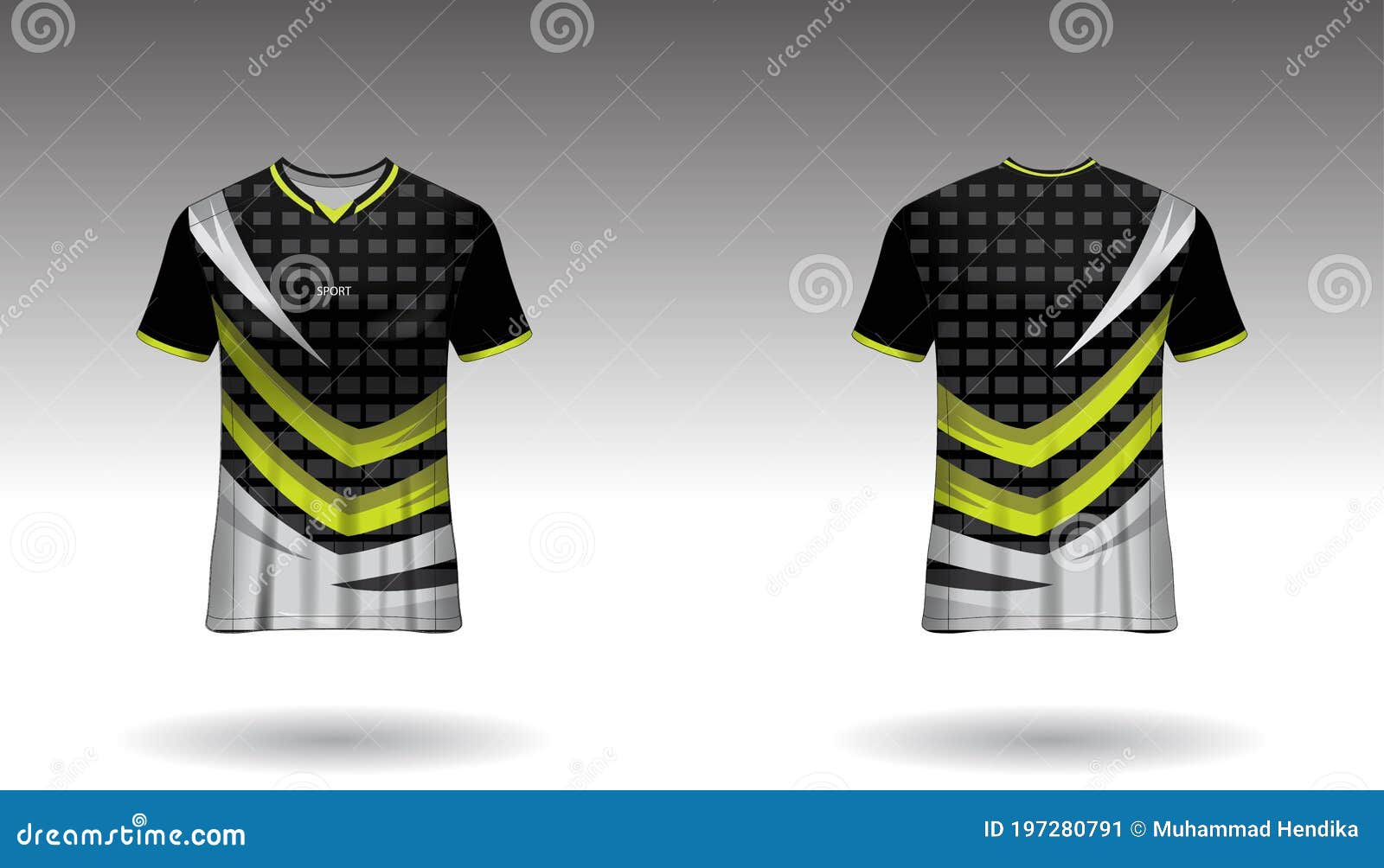 Football Club Football Jersey Design Vector. Uniform Front and Back ...
