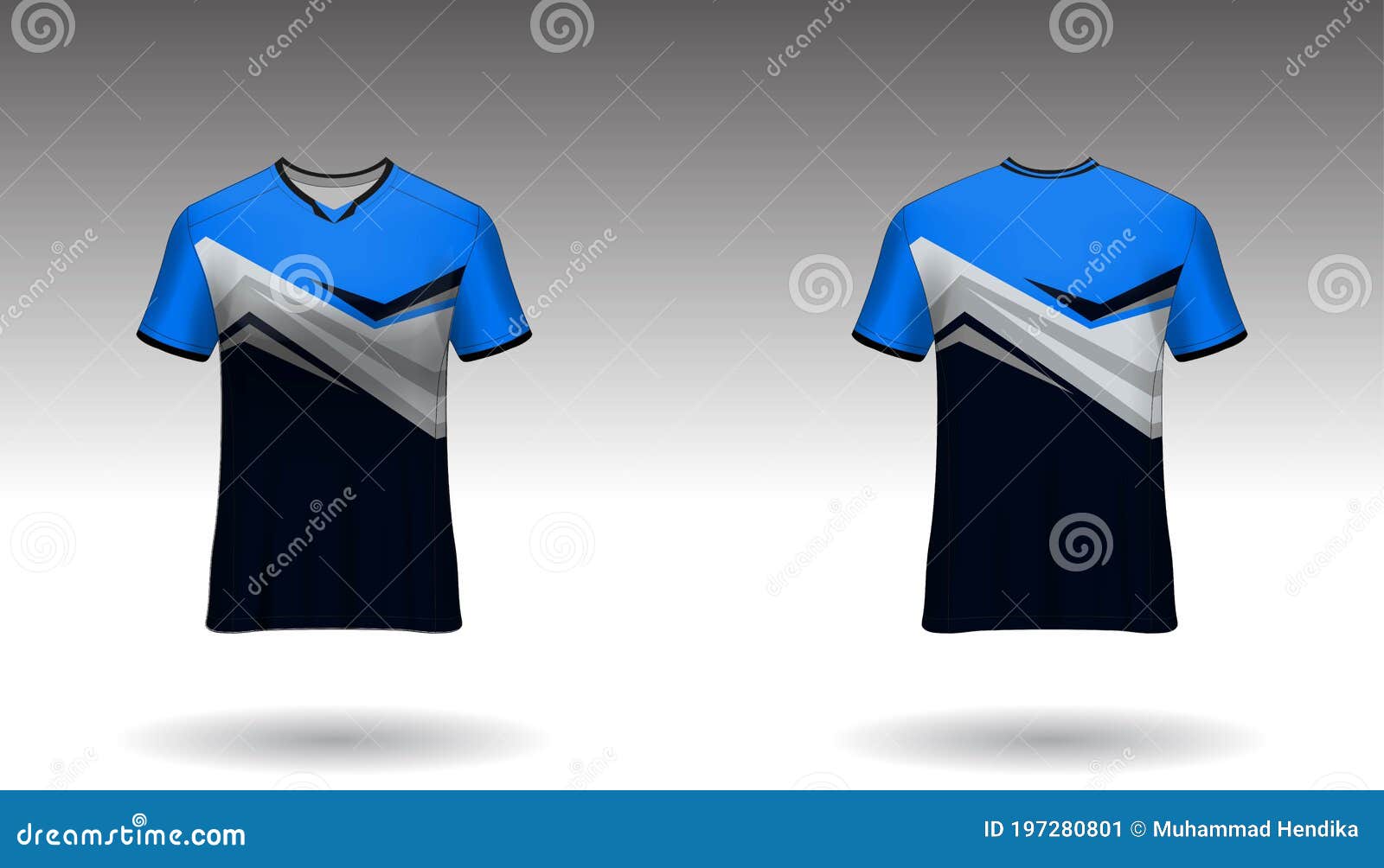 Football Club Football Jersey Design Vector. Uniform Front and Back ...