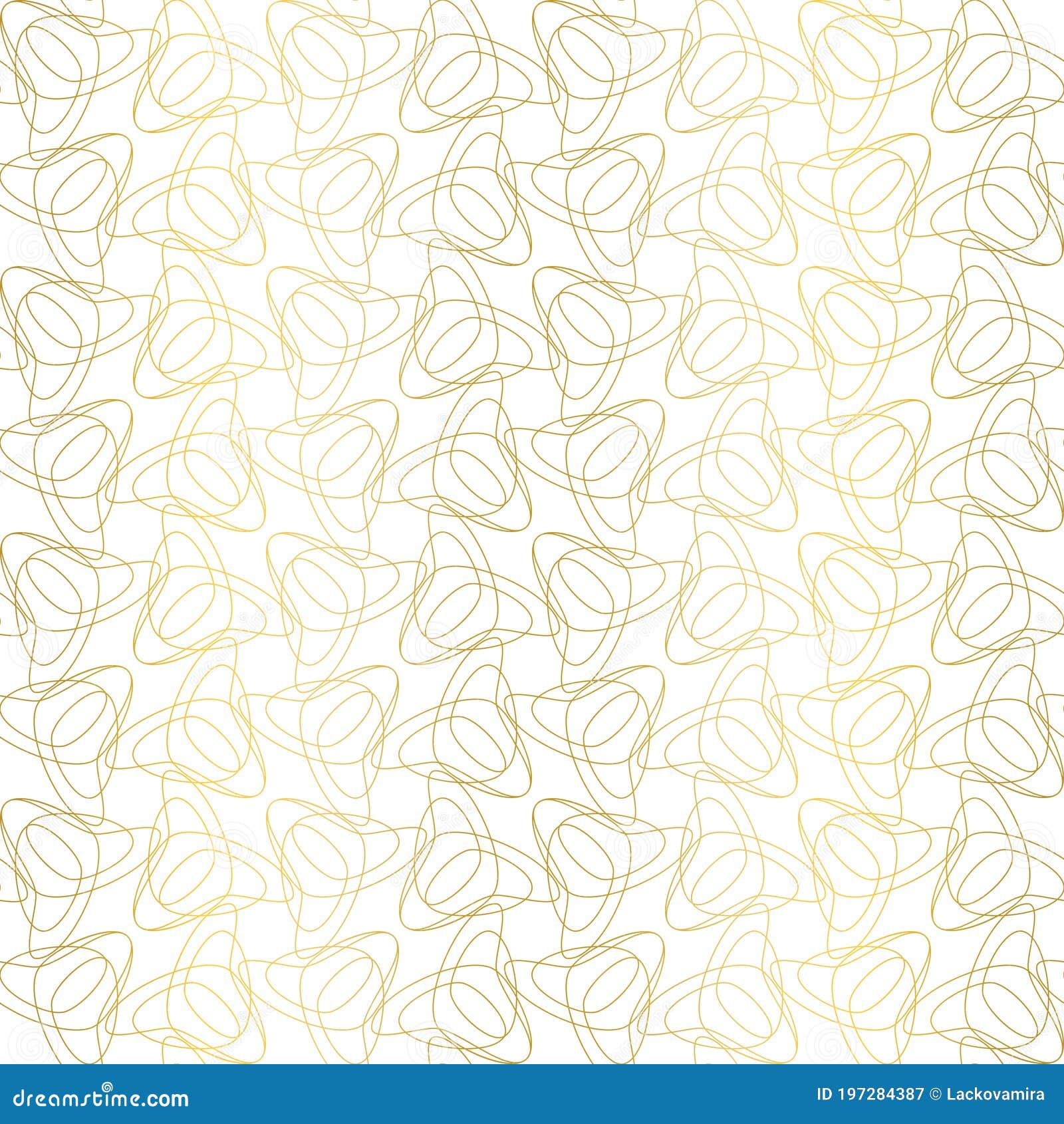 Modern Simple Geometric Vector Seamless Pattern with Gold Tulips. Line ...