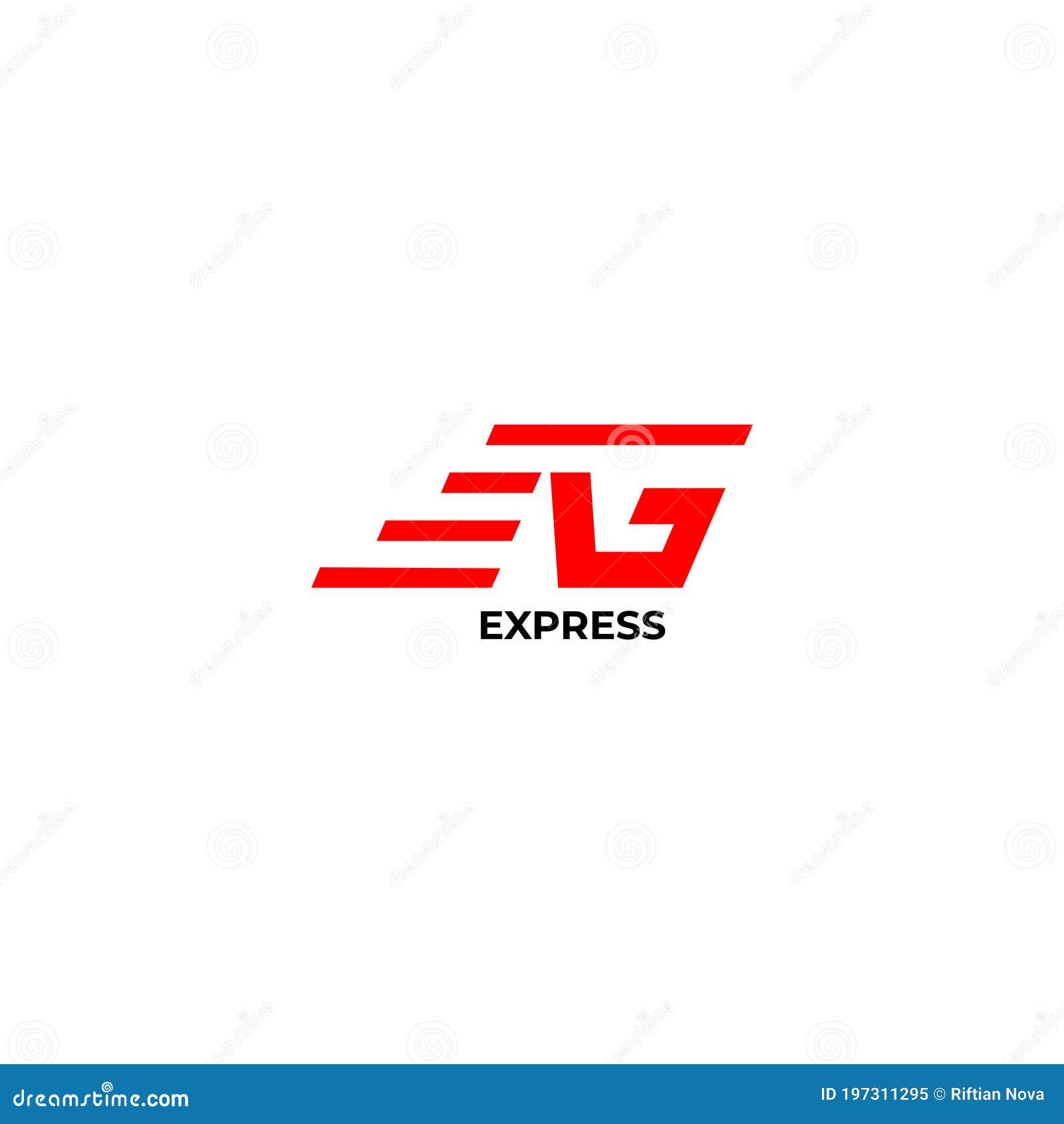 G_EXPRESS_LOGO stock vector. Illustration of distribution - 197311295