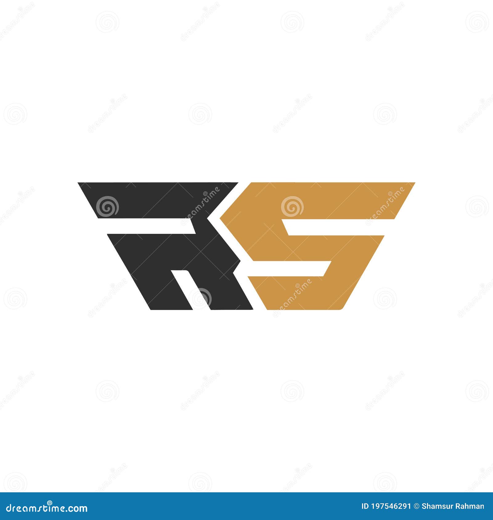 Initial Letter Rs Logo or Sr Logo Vector Design Template Editorial ...