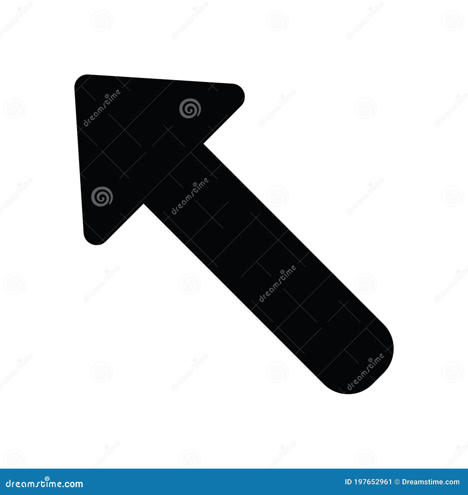 Up arrow sign icon vector stock vector. Illustration of arrows - 197652961