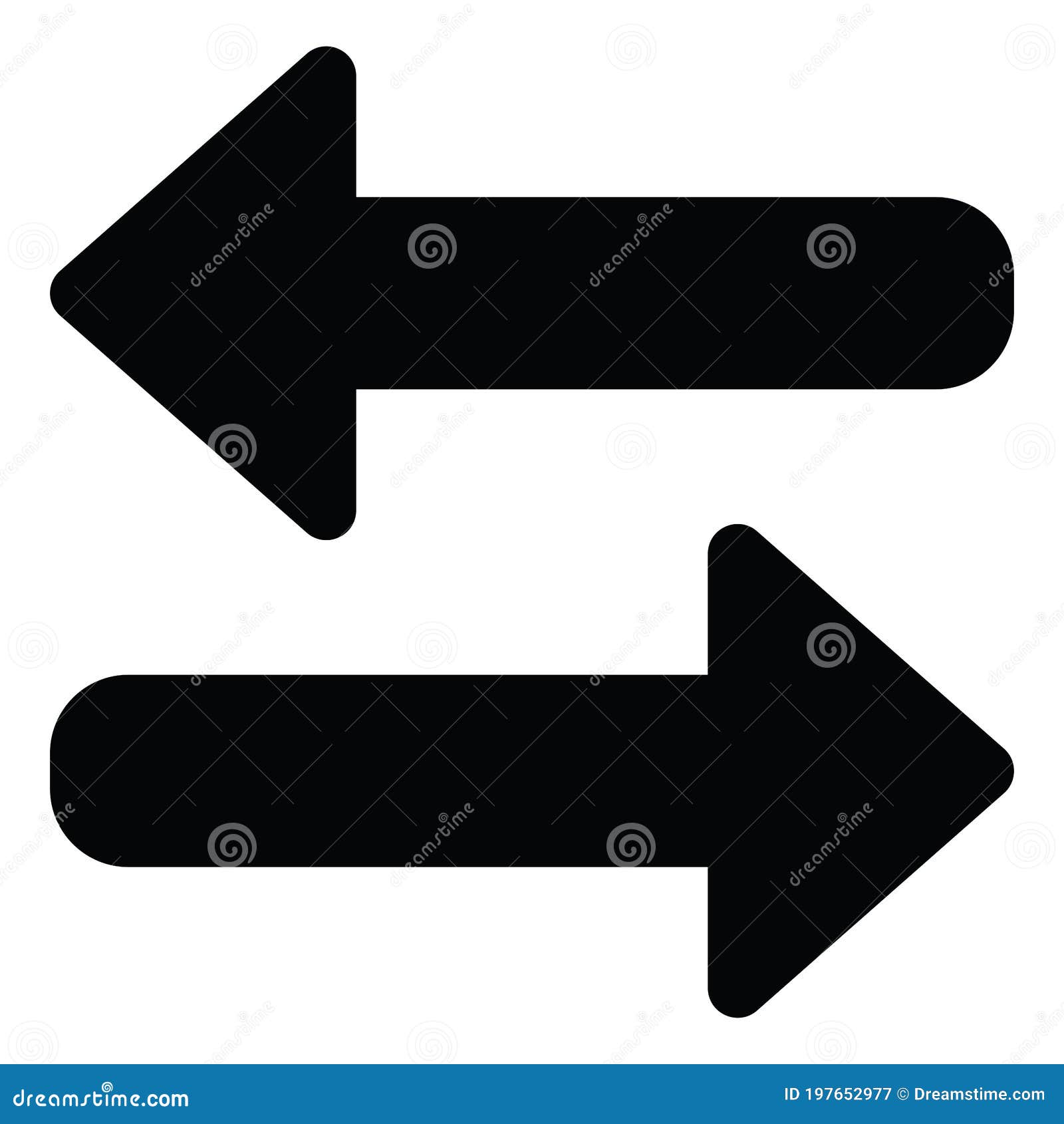 Left and right arrow stock vector. Illustration of left - 197652977