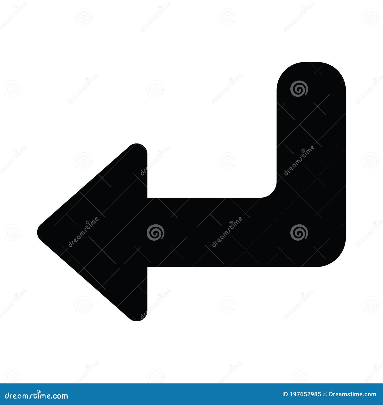 Left Arrow Sign Icon Vector Design Stock Vector - Illustration of ...