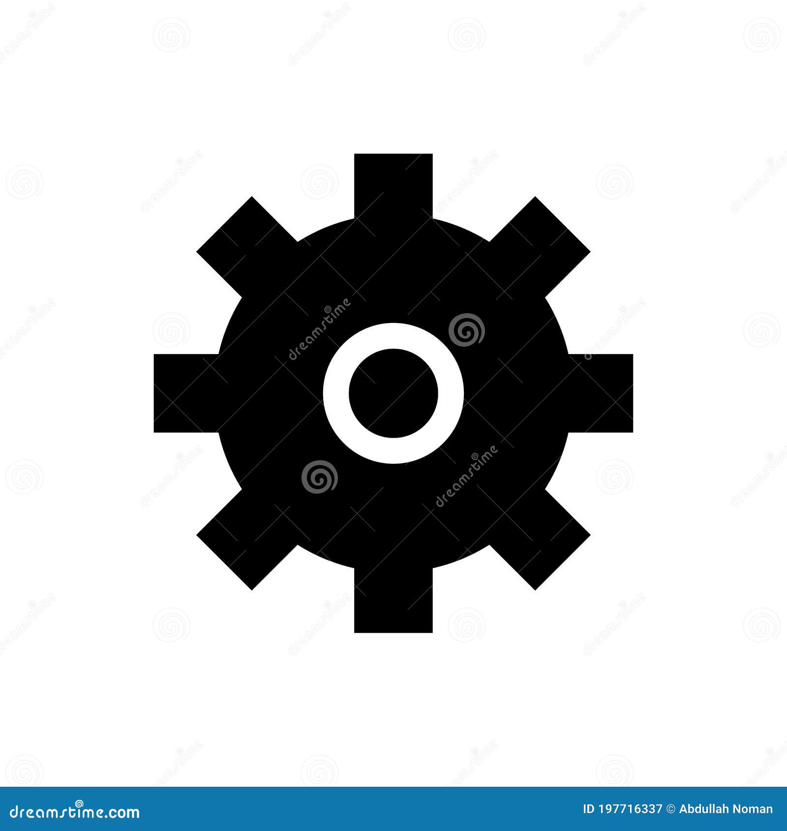 Setting tools icon vector stock vector. Illustration of industry ...