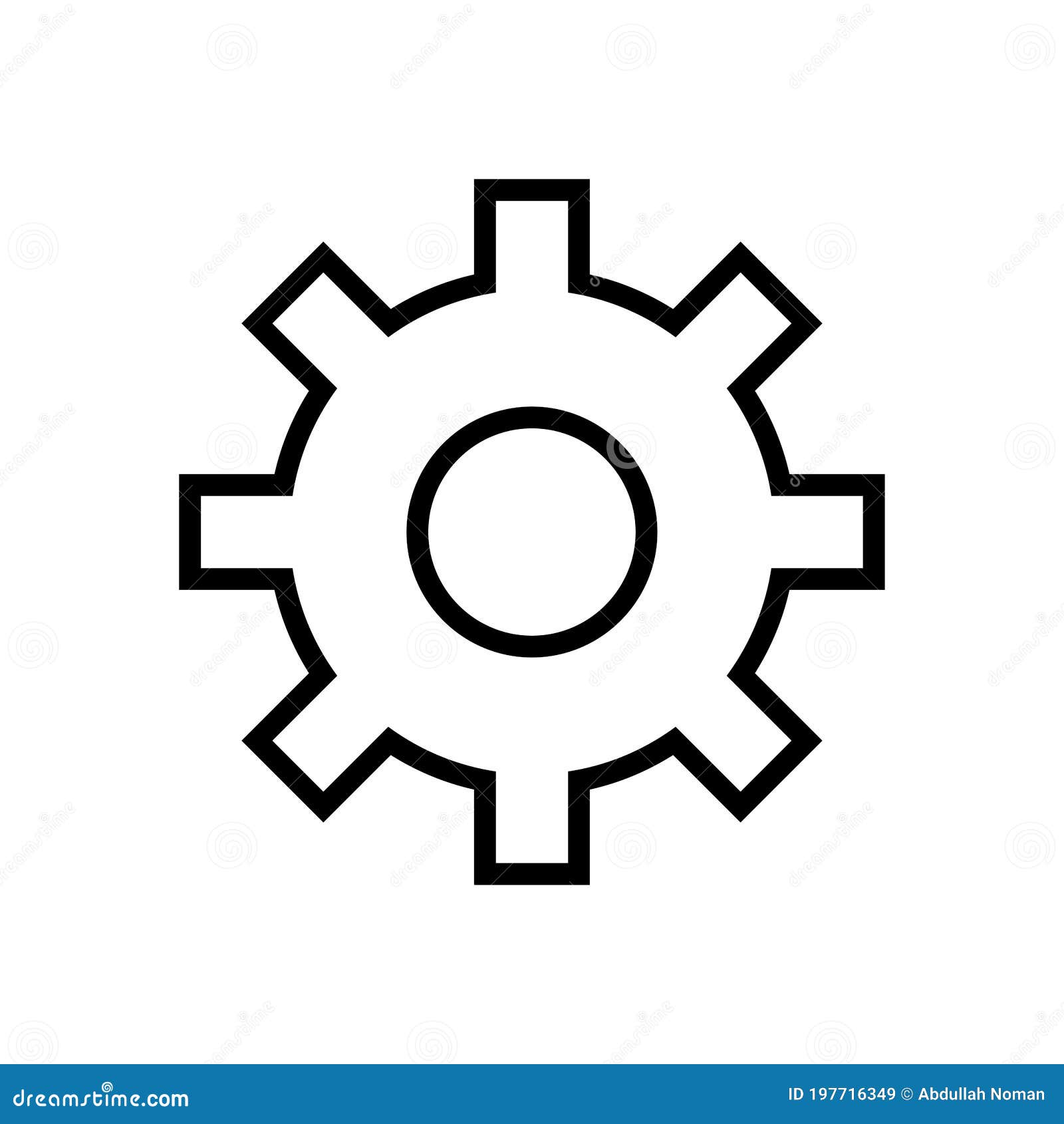 Setting tools icon vector stock vector. Illustration of business ...