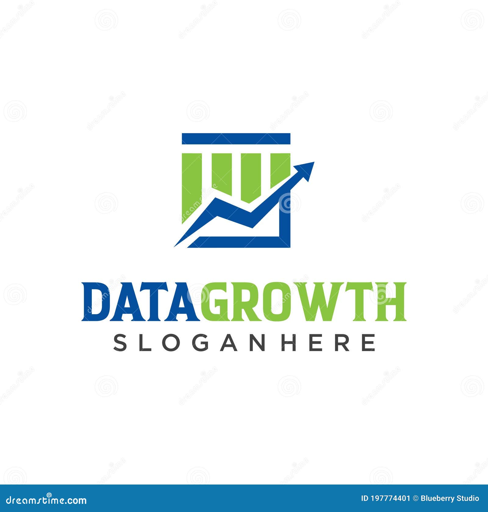 Business Chart Logo Designs Template. Financial Data Growth Logo Design ...