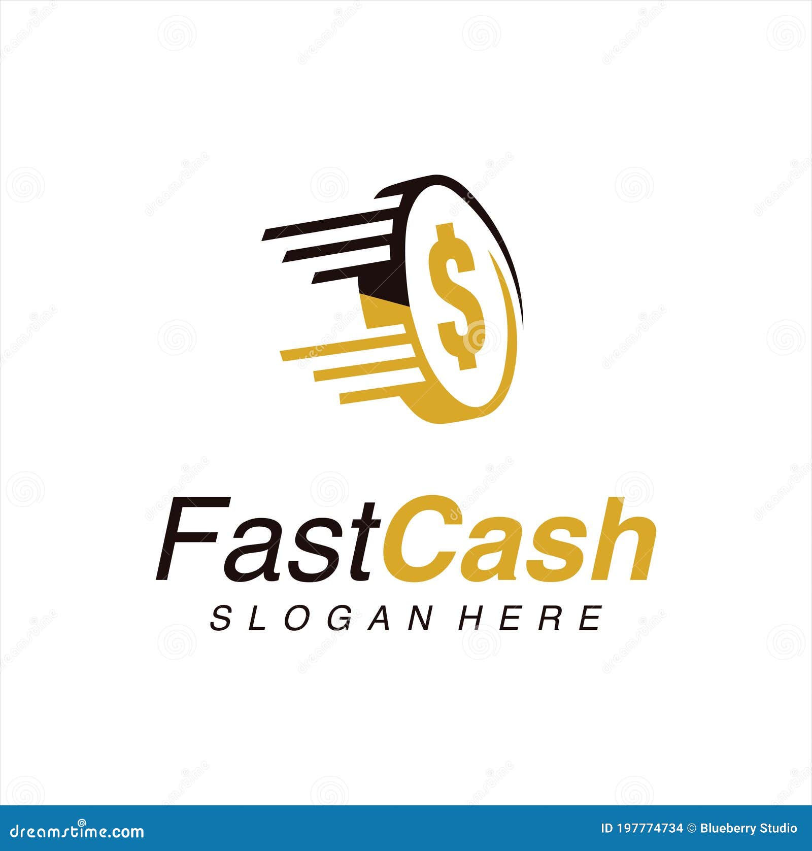 Fast Coin Logo Combination Speed Money. Fast Cash Logo Icon Vector ...