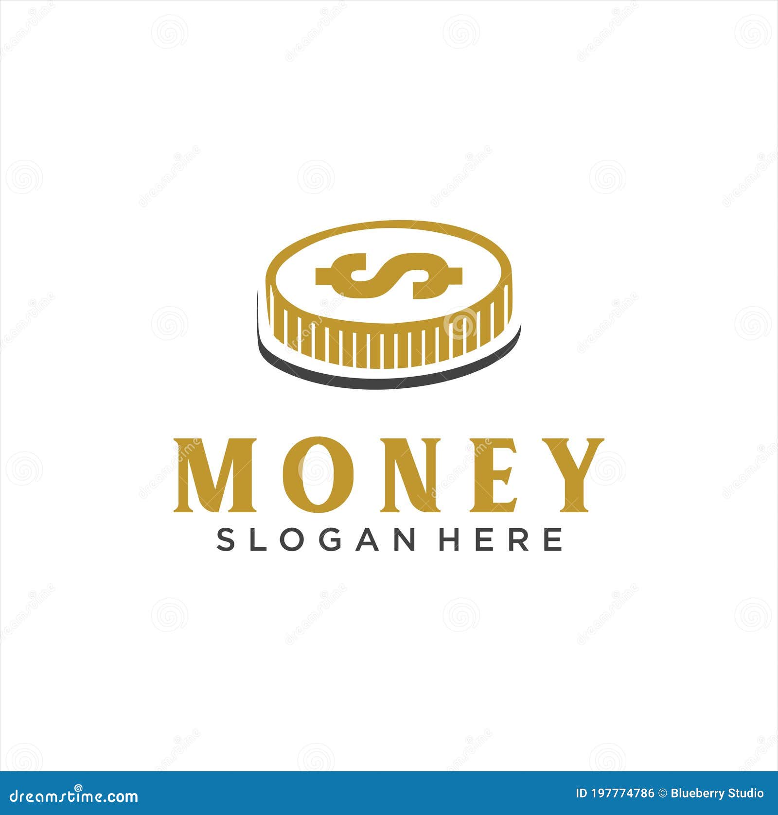 Coin Logo Combination Money Design Vectro Stock. Cash Logo Icon Vector ...
