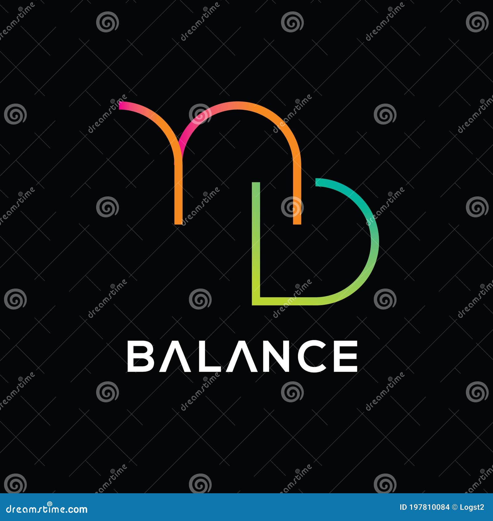 Balance Vector Logo. Balance Icon Stock Vector - Illustration of ...