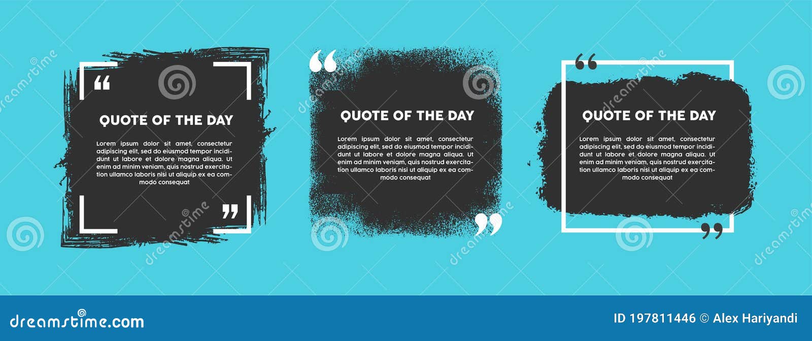 Template Set of Empty Quote Frames. Text in Brackets, Empty Speech ...
