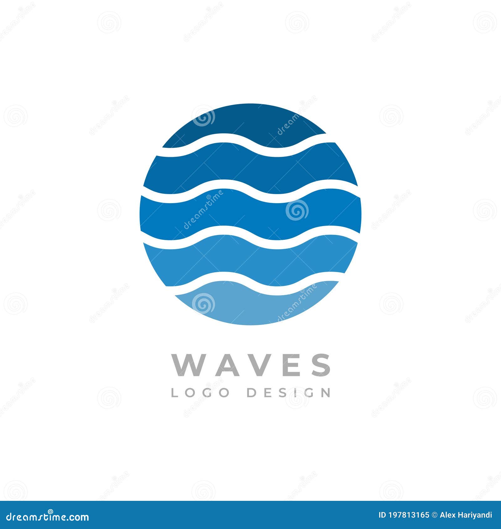 Waves Logo, Graphic Design Logo, Logo Design Creative Stock Vector ...