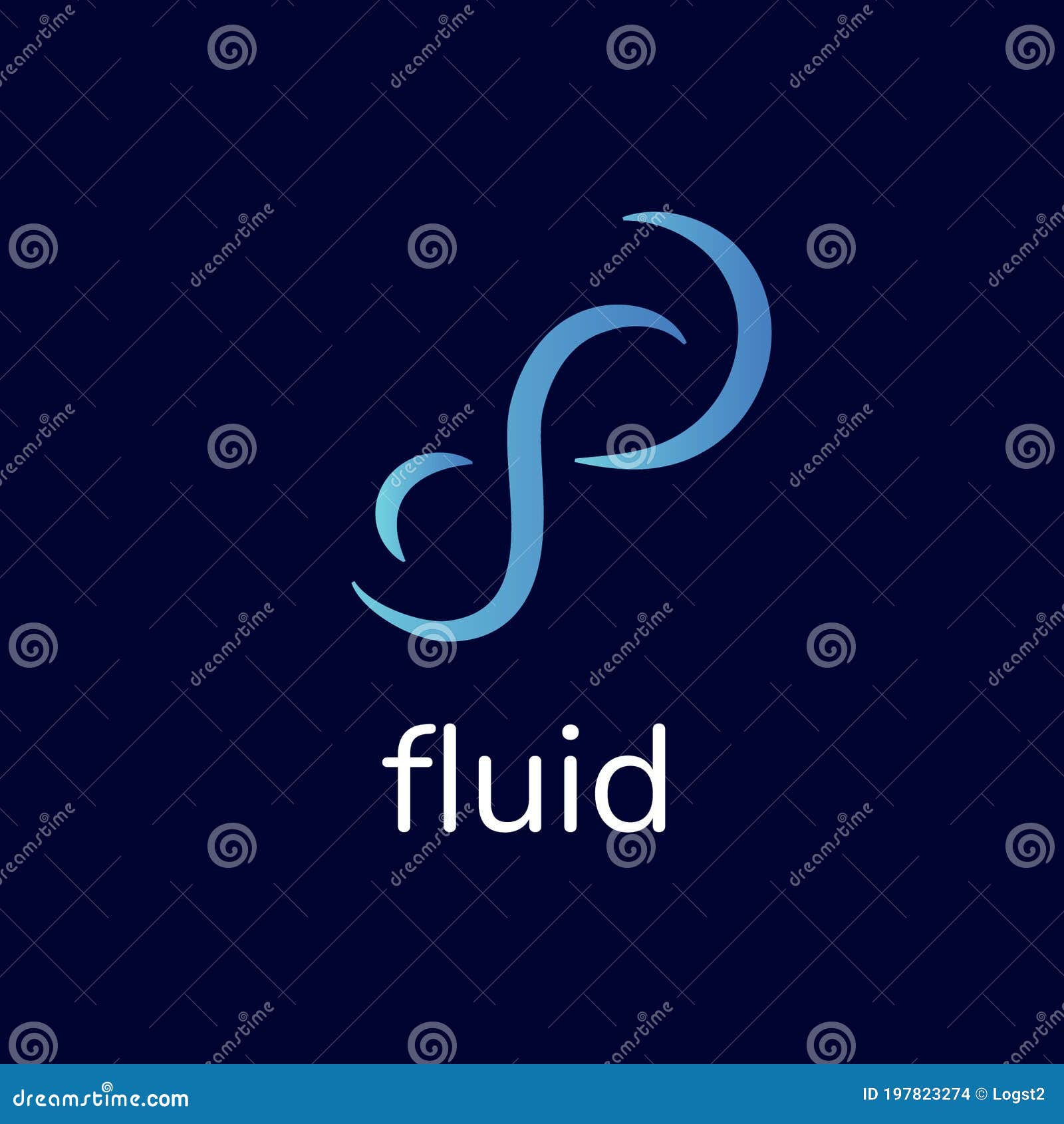 Fluid Vector Logo. Fluid Icon Stock Vector - Illustration of colorful ...
