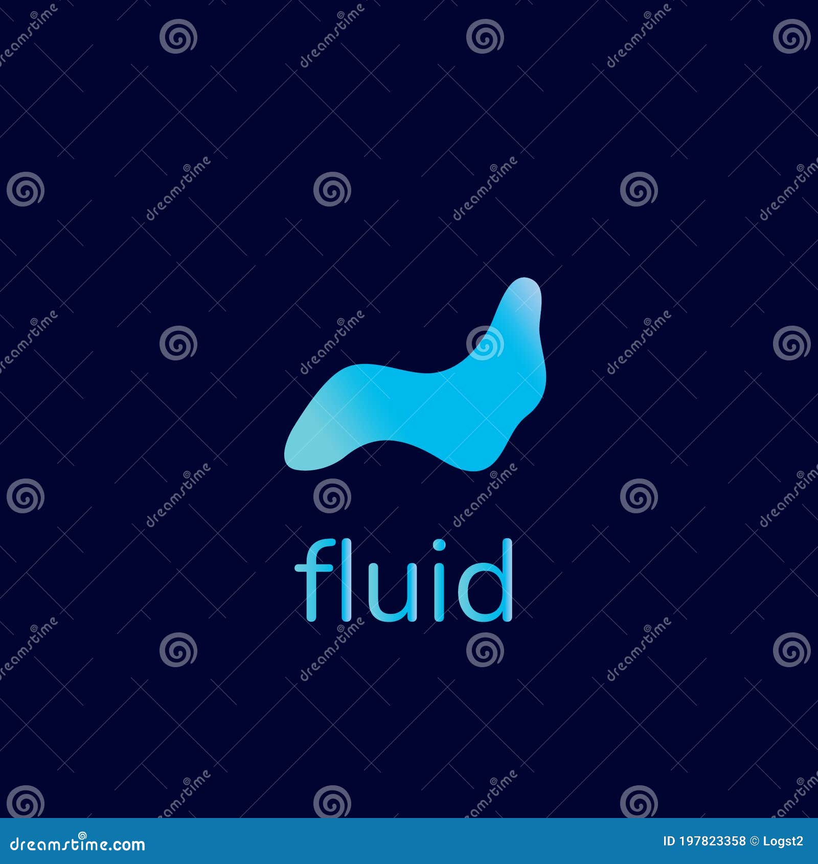 Fluid Vector Logo. Fluid Icon Stock Vector - Illustration of banner ...