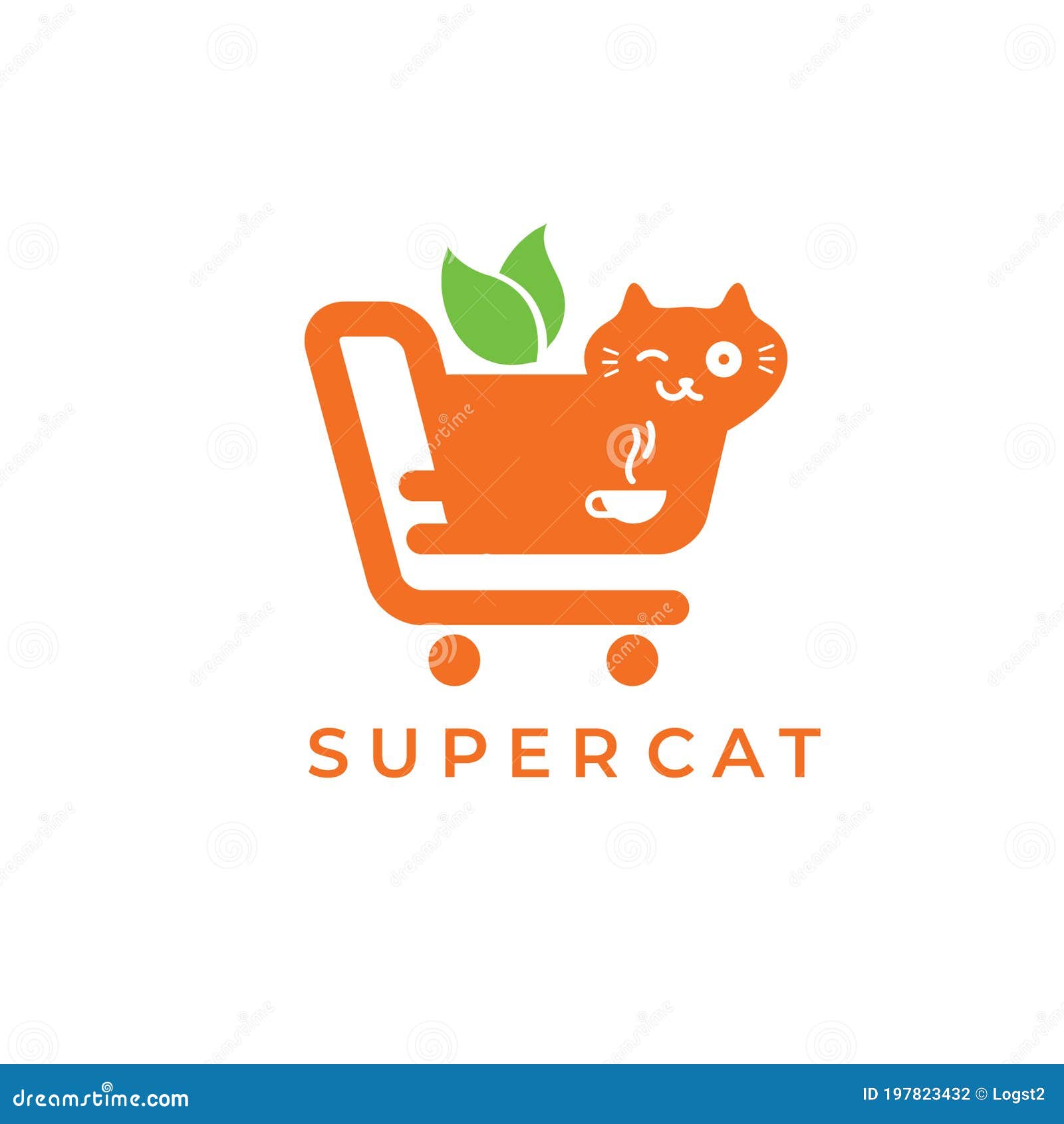 Super Cat Vector Logo. Cat Icon. Cat Emblem Stock Vector - Illustration ...
