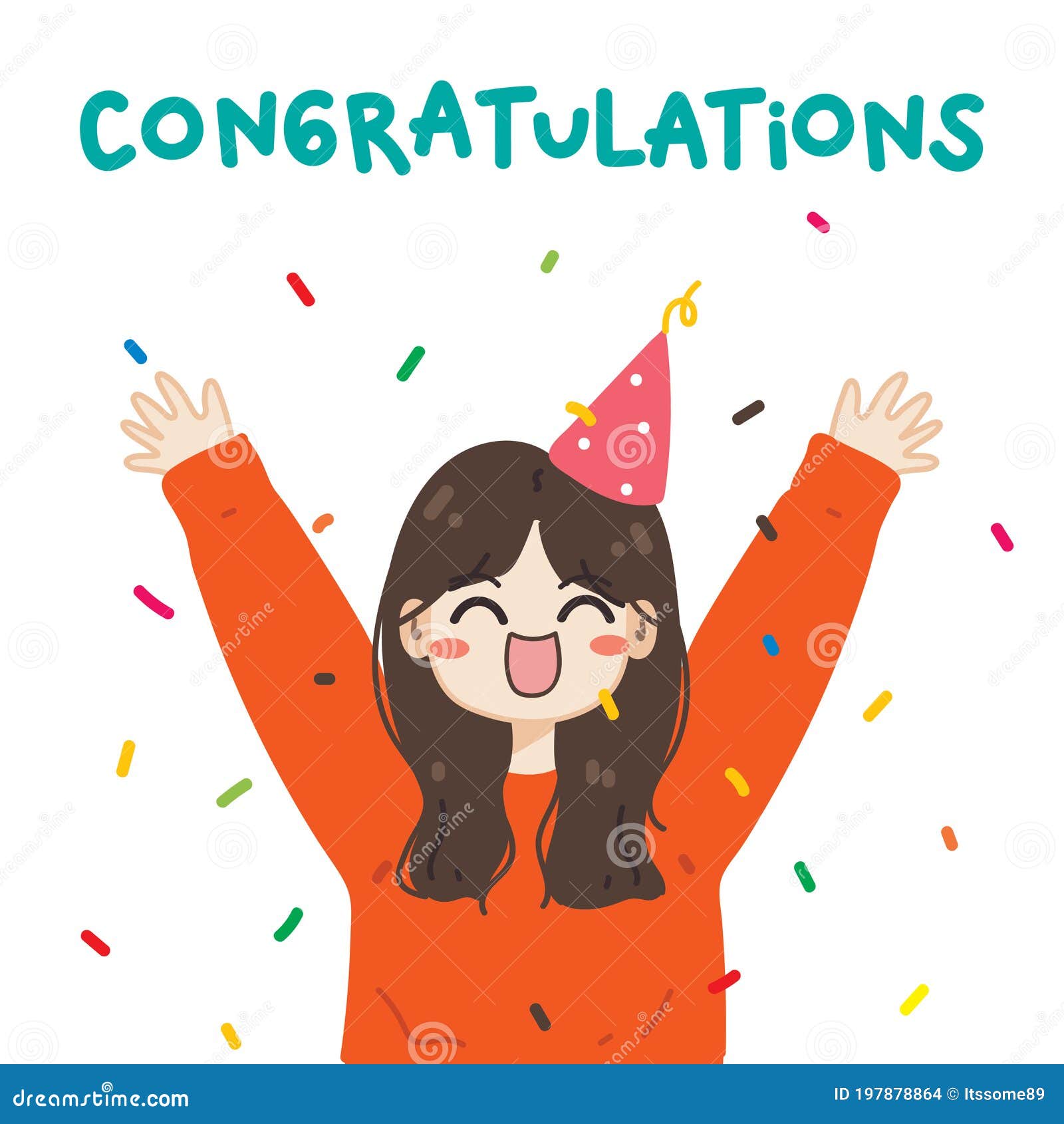 Congratulations Its A Girl Vector Illustration | CartoonDealer.com ...