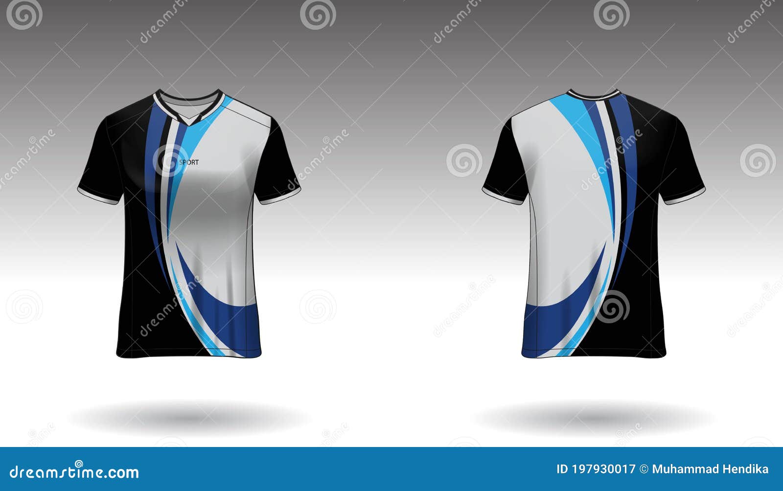 Football Club Football Jersey Design Vector. Uniform Front and Back ...