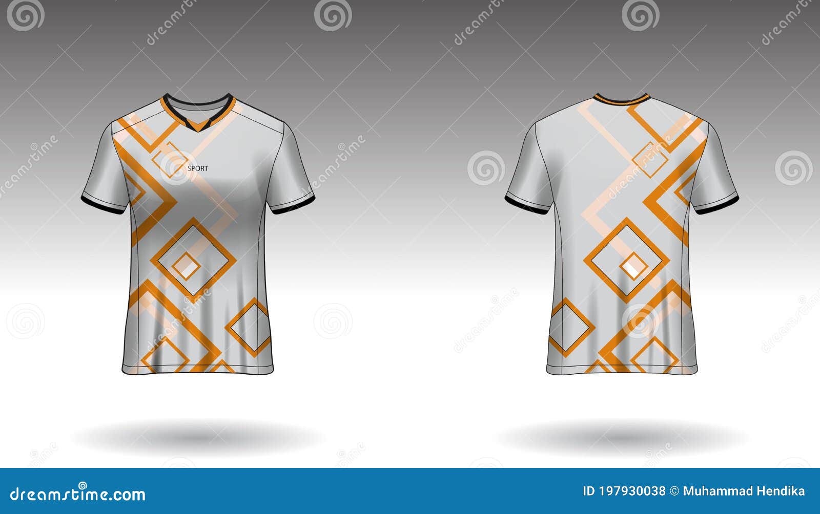 Football Club Football Jersey Design Vector. Uniform Front and Back ...