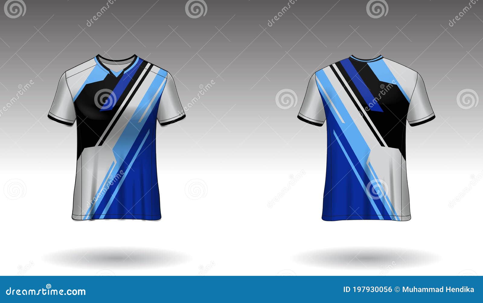 Football Club Football Jersey Design Vector. Uniform Front and Back ...