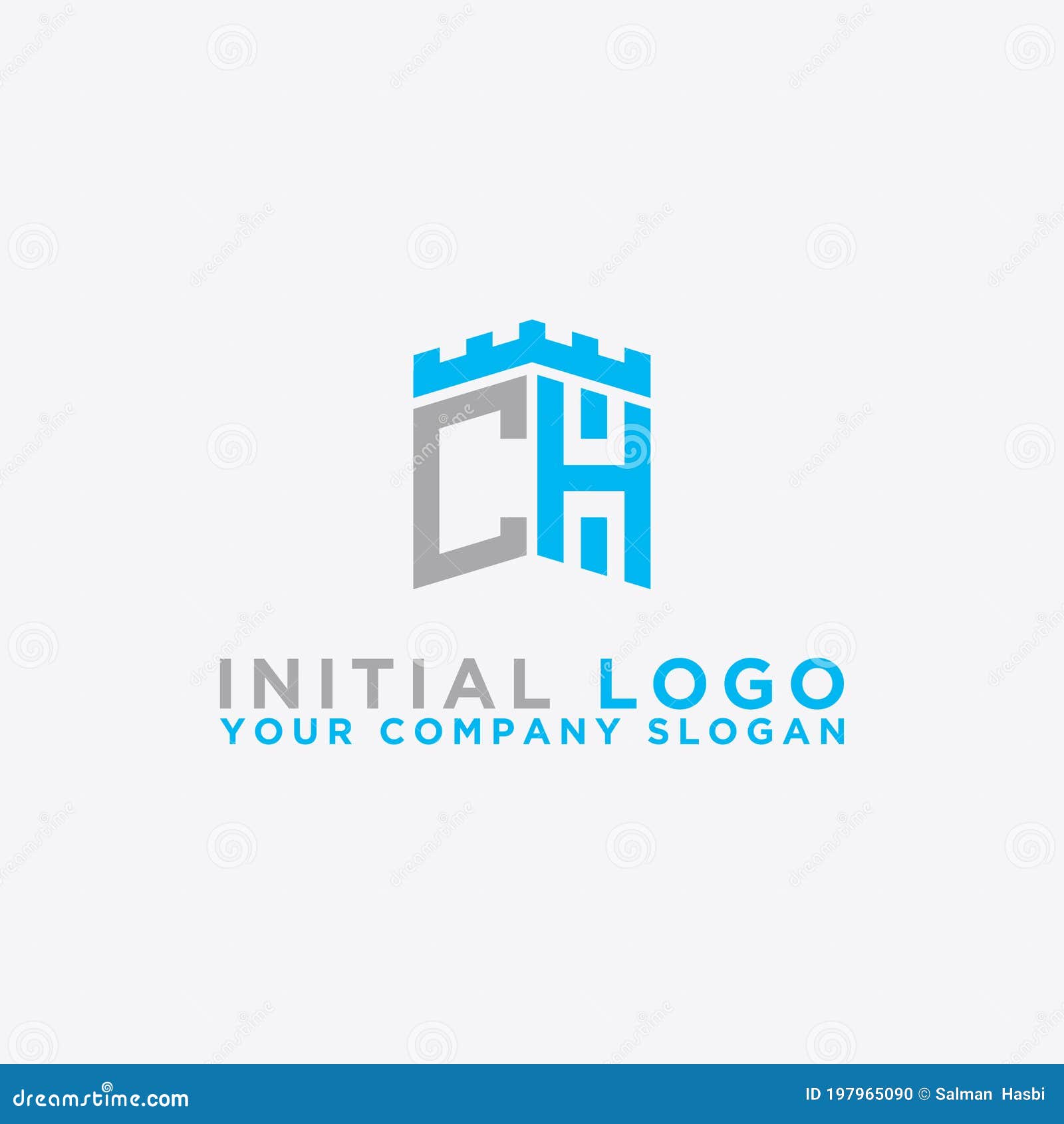 Logo Icon Design CH. -Vector Stock Vector - Illustration of creative ...