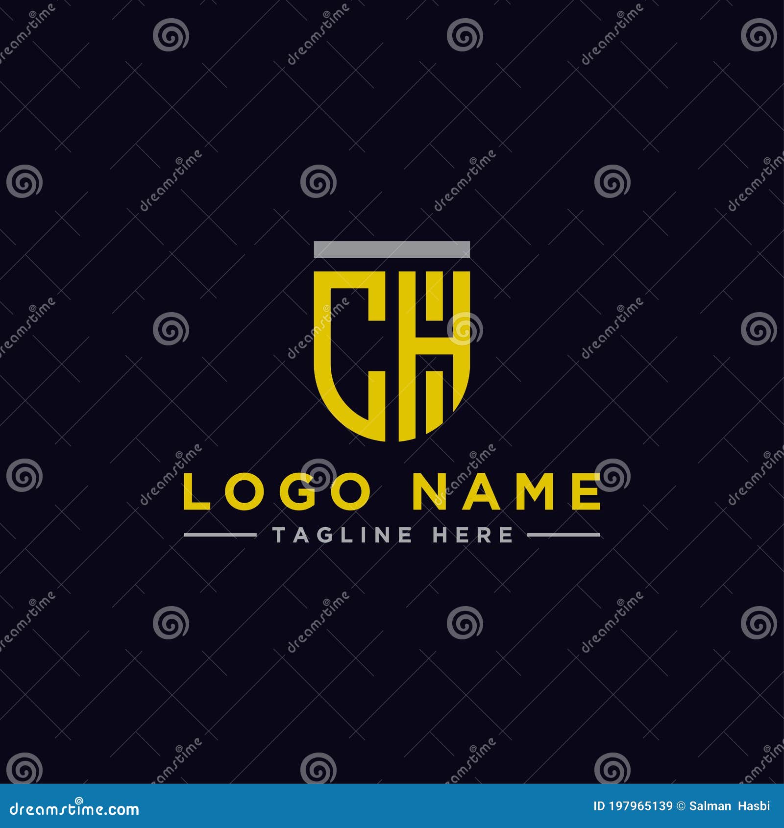 CH logo icon. -Vector stock vector. Illustration of design - 197965139