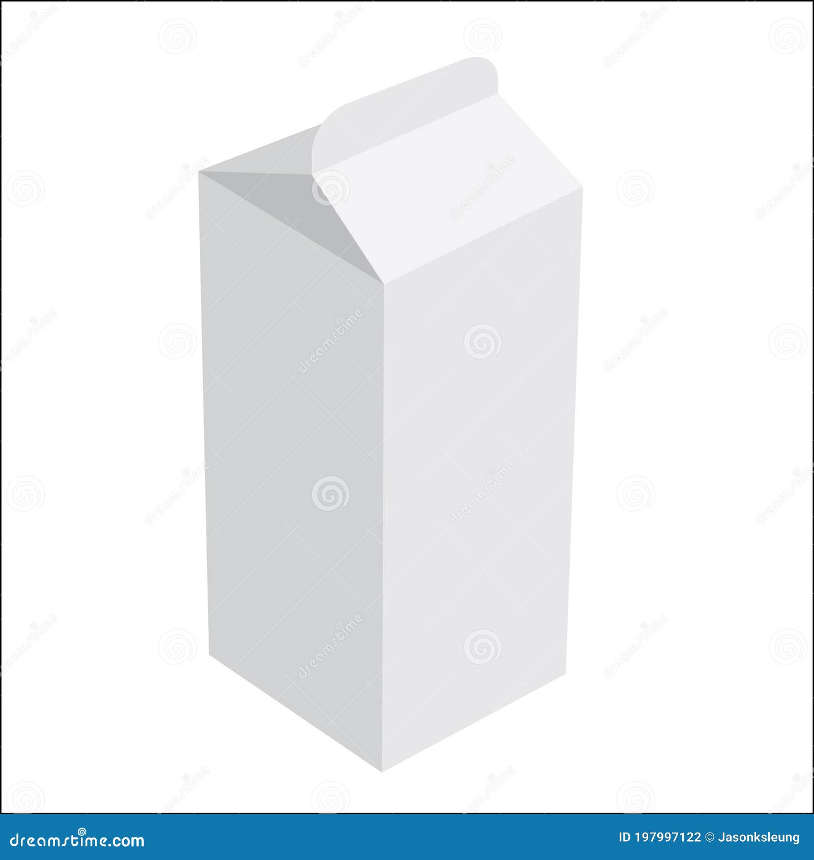 Milk paper box stock illustration. Illustration of online - 197997122