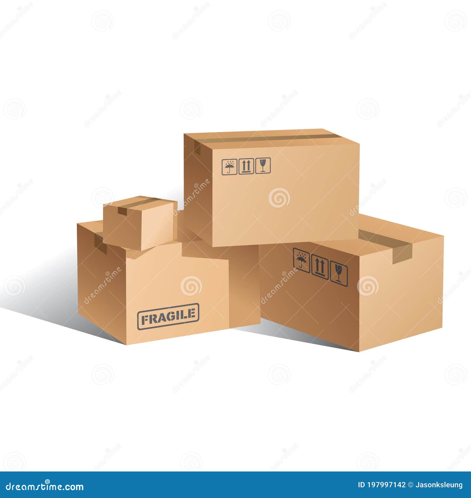 Carton Box Graphic stock illustration. Illustration of file - 197997142