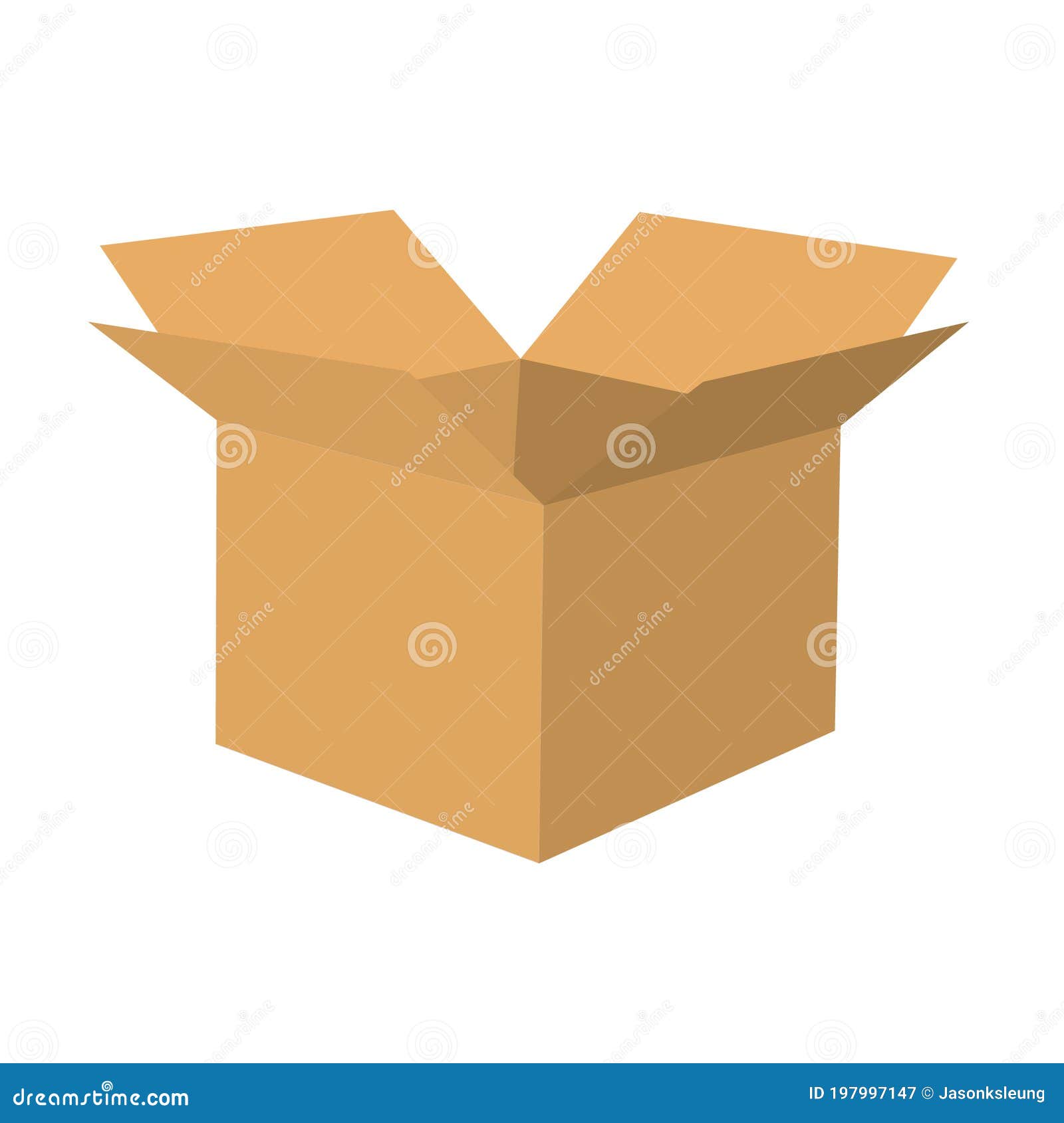 Shipping Carton Box Graphic Stock Illustration - Illustration of ...