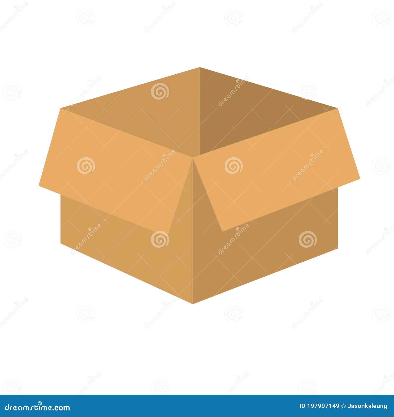 Shipping Carton Box Graphic Stock Illustration - Illustration of ...