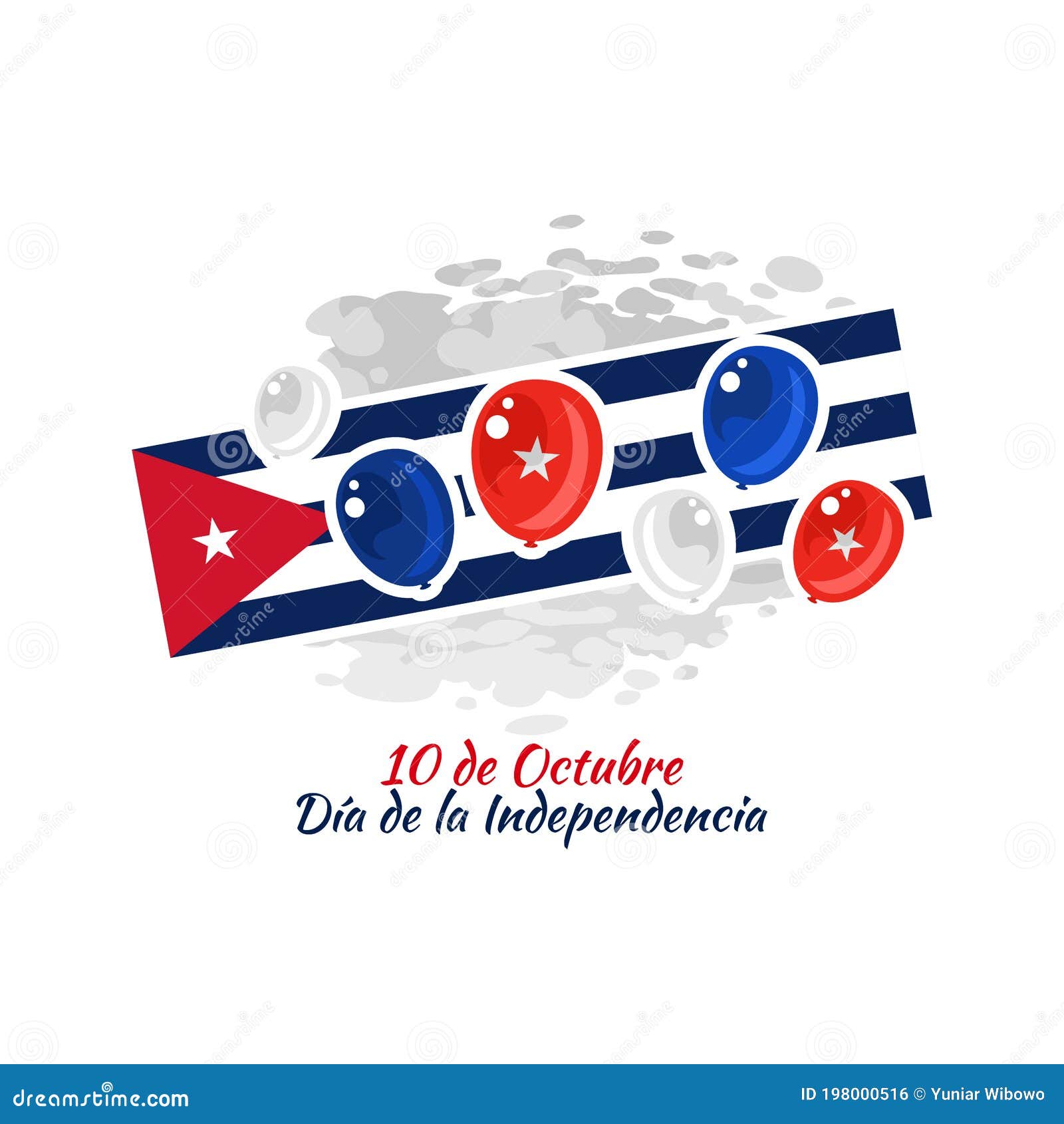 October 10, Independence Day of Cuba Stock Vector - Illustration of ...