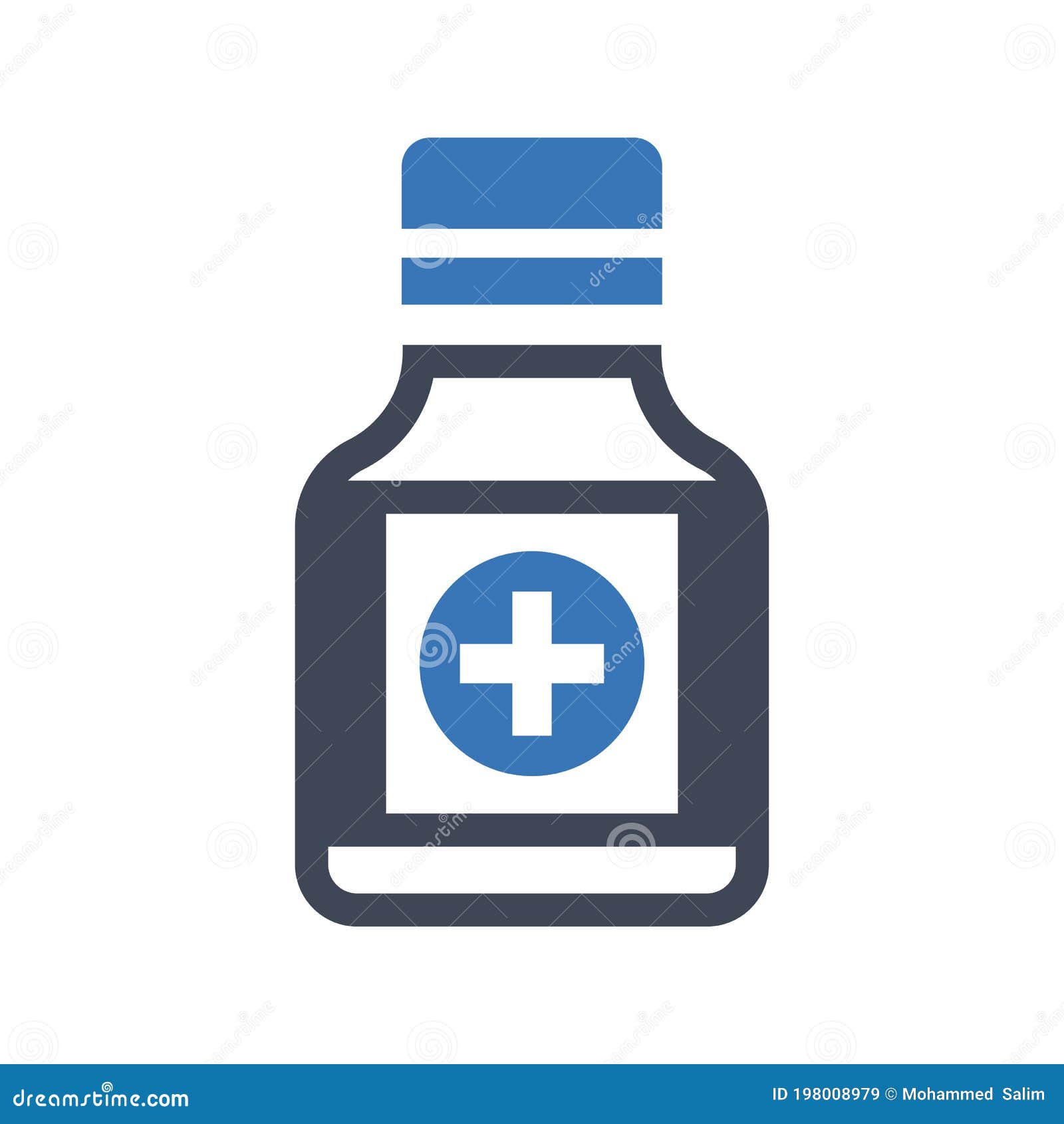 Medical Syrup Flat Vector Icon Stock Vector - Illustration of syrup ...