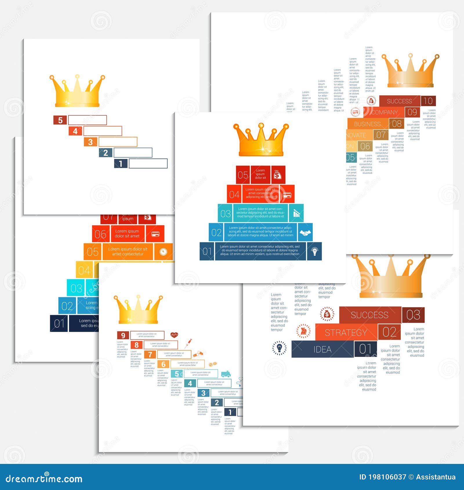 Timel Ine Info Graphic With Colored Tabs Template Vector Illustration ...