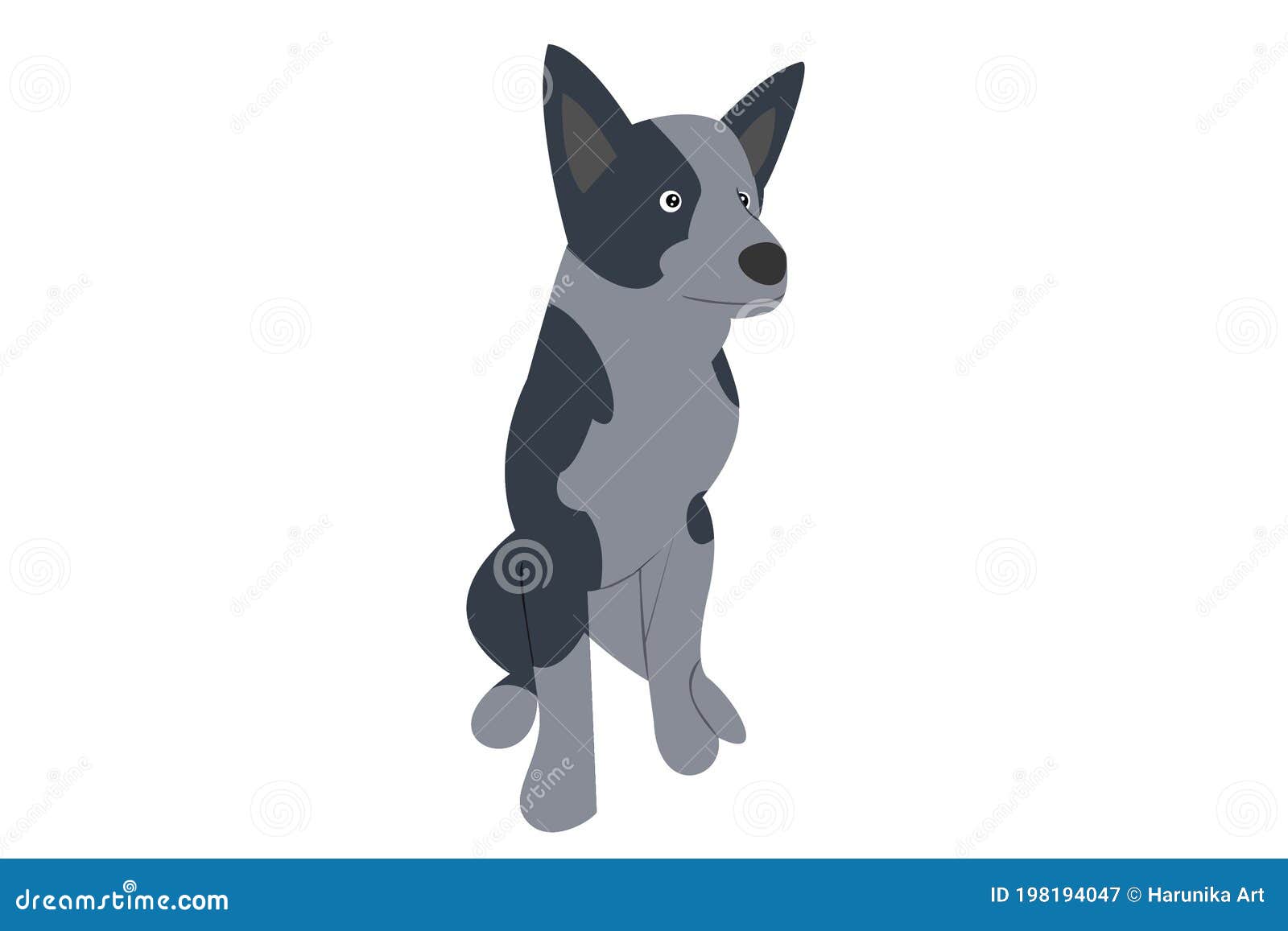 Vector Illustration of Guard Dog Stock Vector - Illustration of happy ...