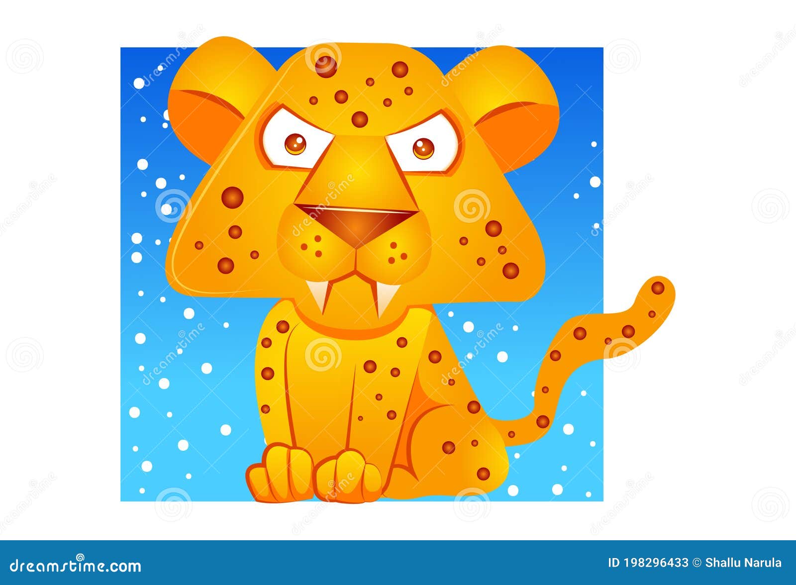 Cartoon Illustration of Tiger Stock Vector - Illustration of fast ...