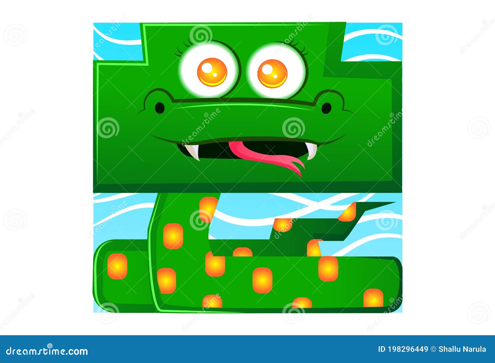 Illustration Of Snake Hipster Dressed Up In The Glasses And Headphones ...