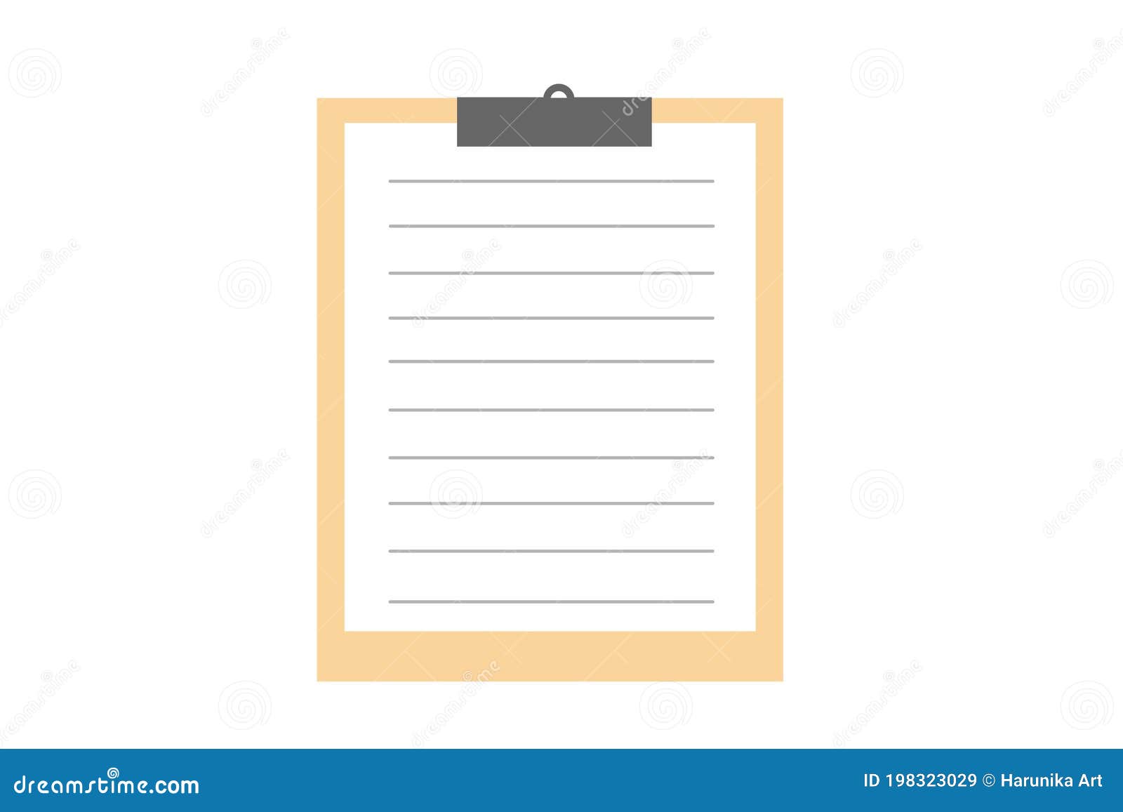 Patient`s Medical Record Paper with Paper Clip Stock Vector ...