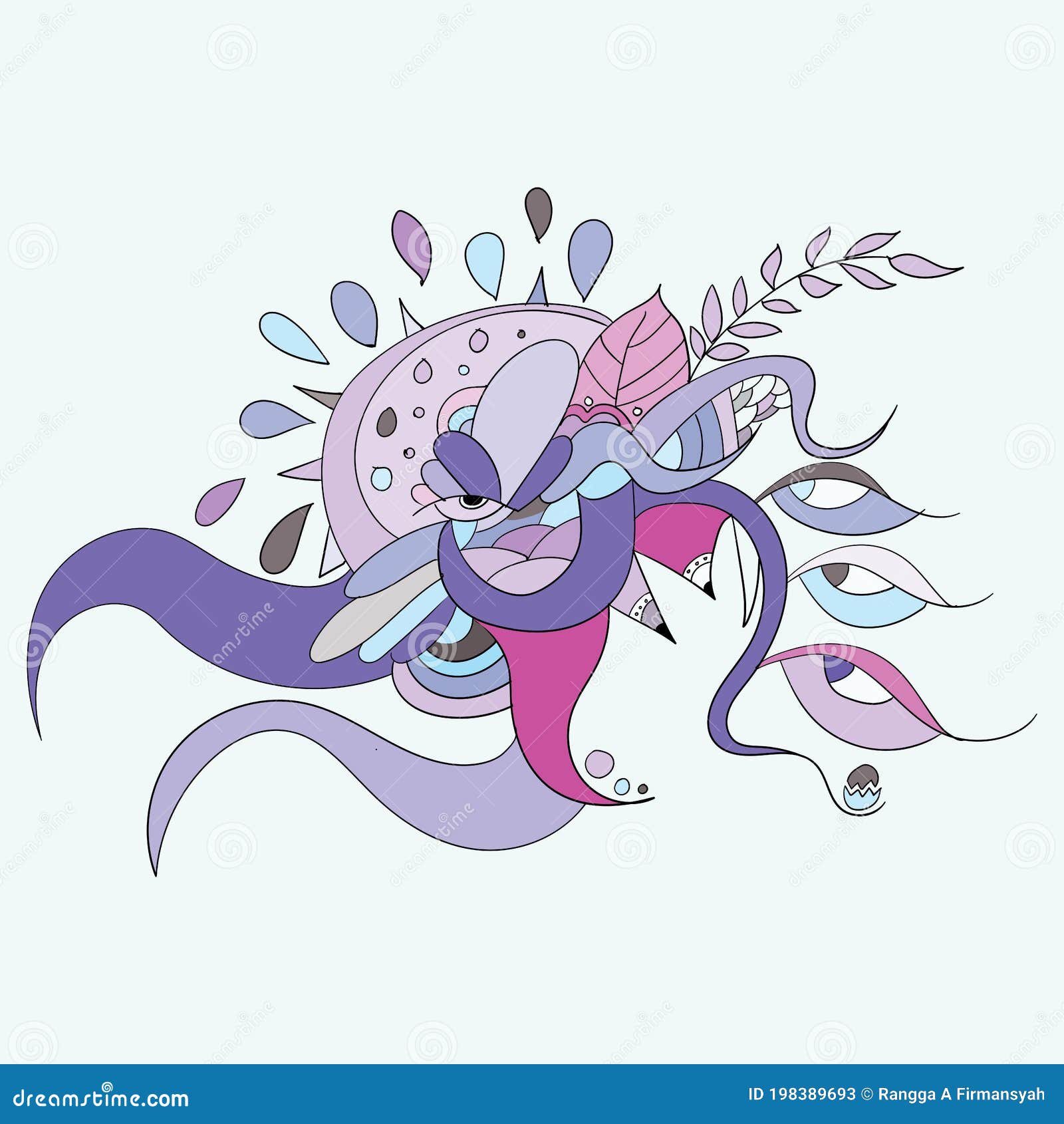 Illustration Vector of Abstract Multi Eyes Stock Vector - Illustration ...