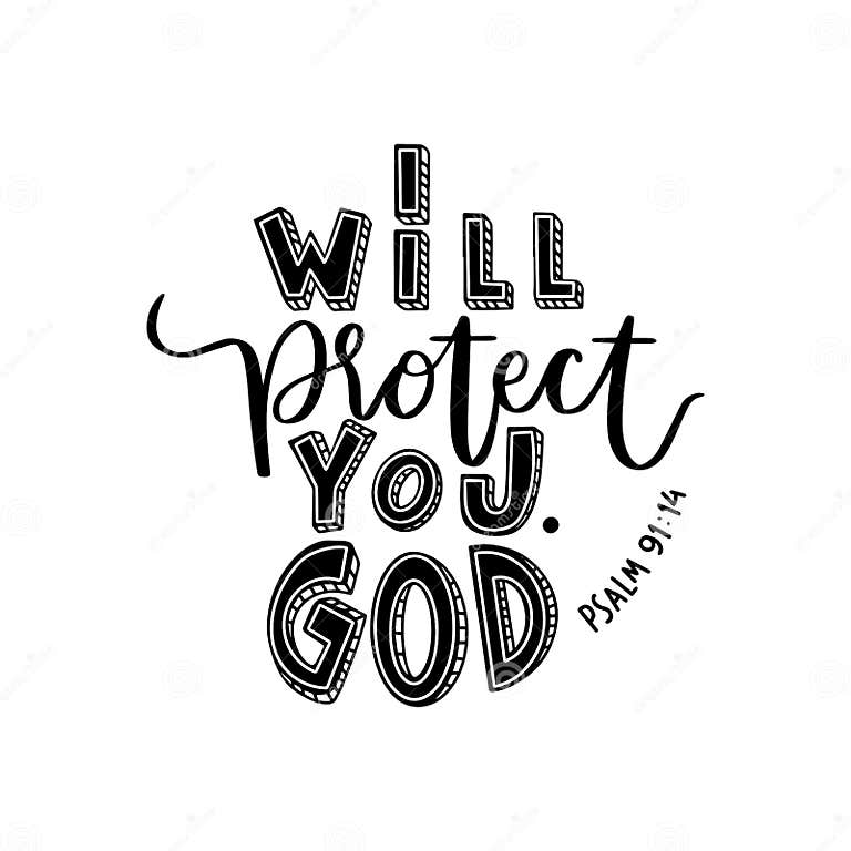 Printable Scripture Lettering on White Background Stock Vector ...