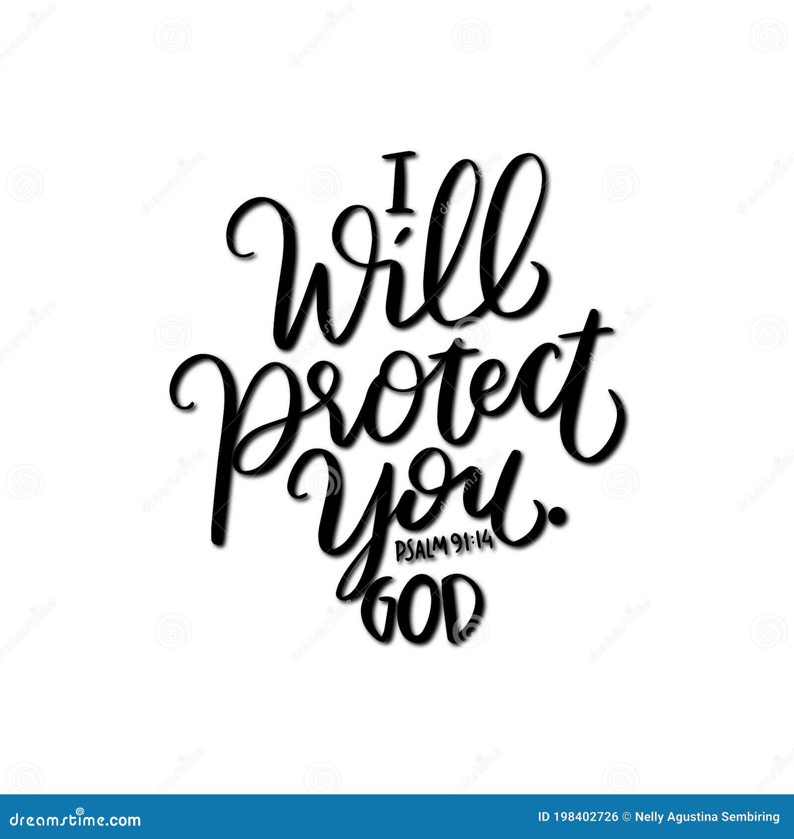 Printable Scripture Lettering on White Background Stock Vector ...