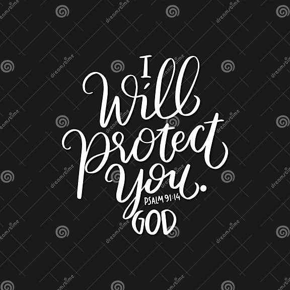 Printable Scripture Lettering on Black Background Stock Vector ...