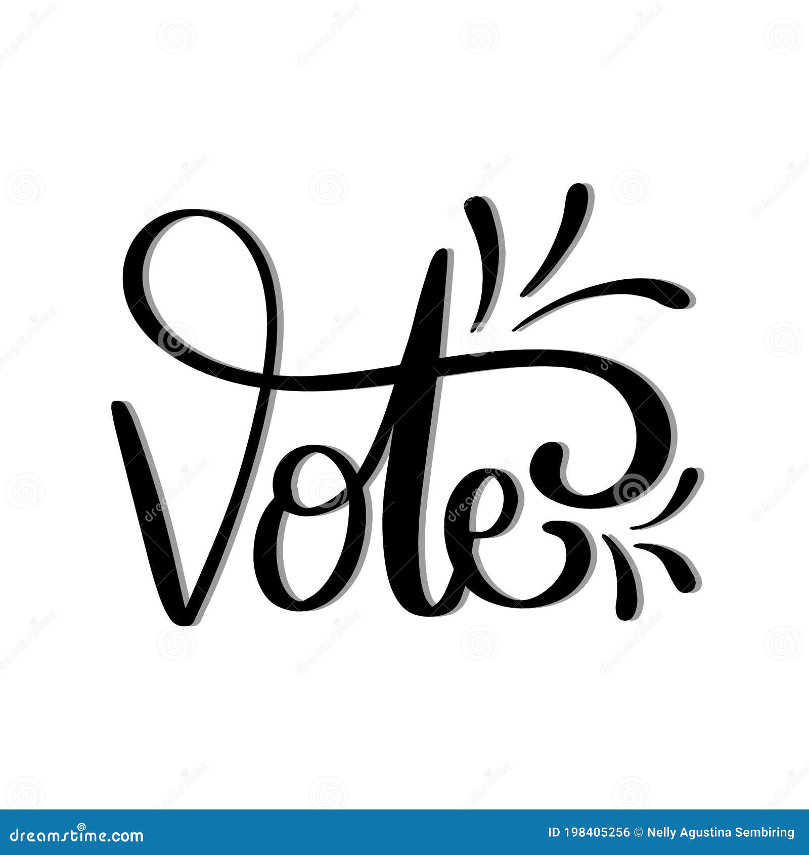 Printable word of Vote stock vector. Illustration of ballot - 198405256