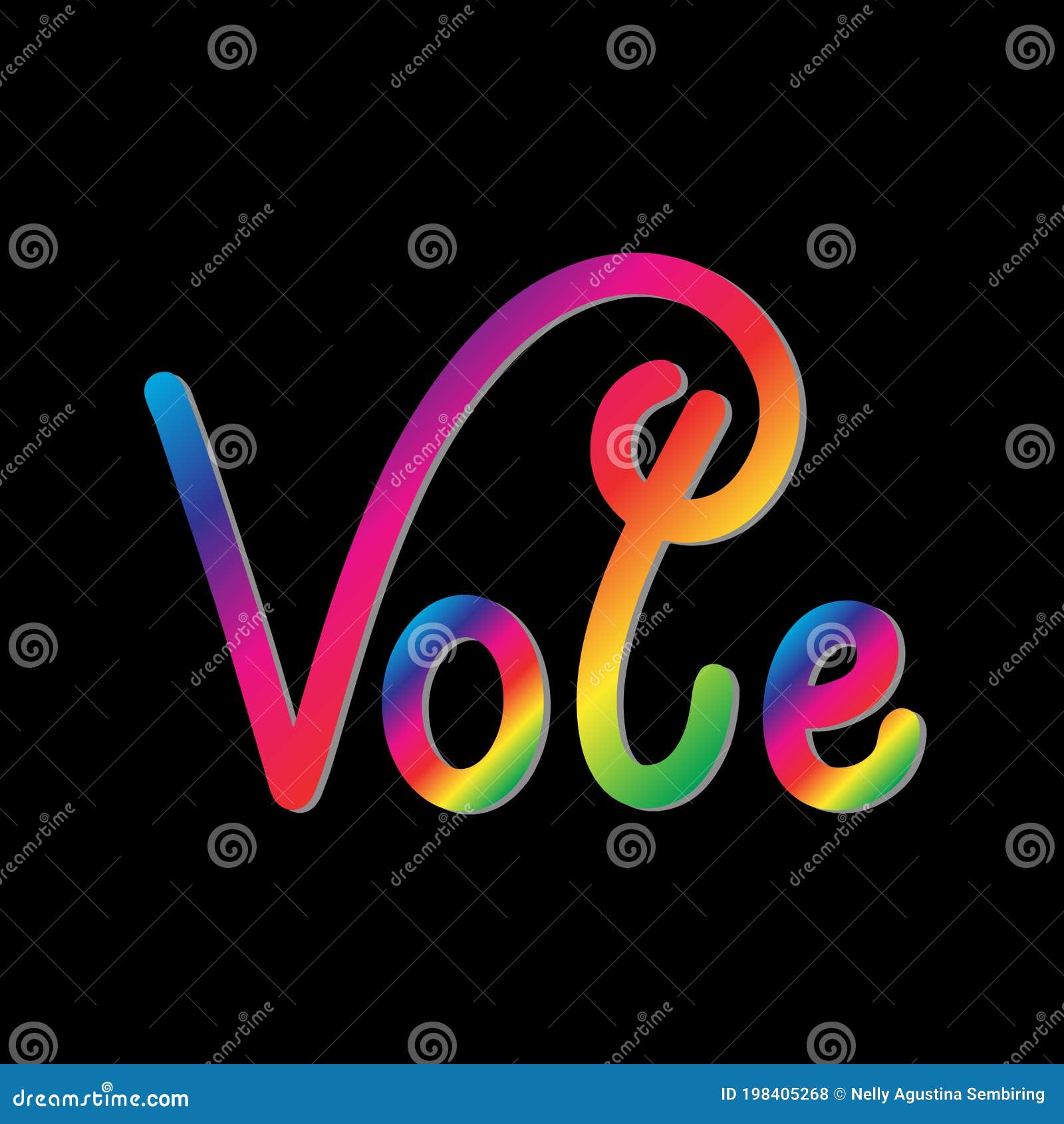 Printable word of Vote stock vector. Illustration of lifestyle - 198405268