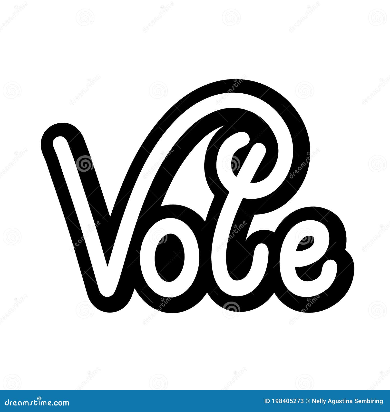 Printable word of Vote stock vector. Illustration of electing - 198405273