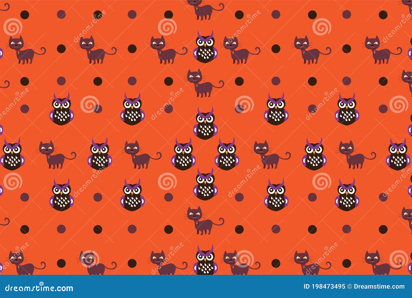 Pattern Seamless Halloween 00001 Stock Illustration - Illustration of ...