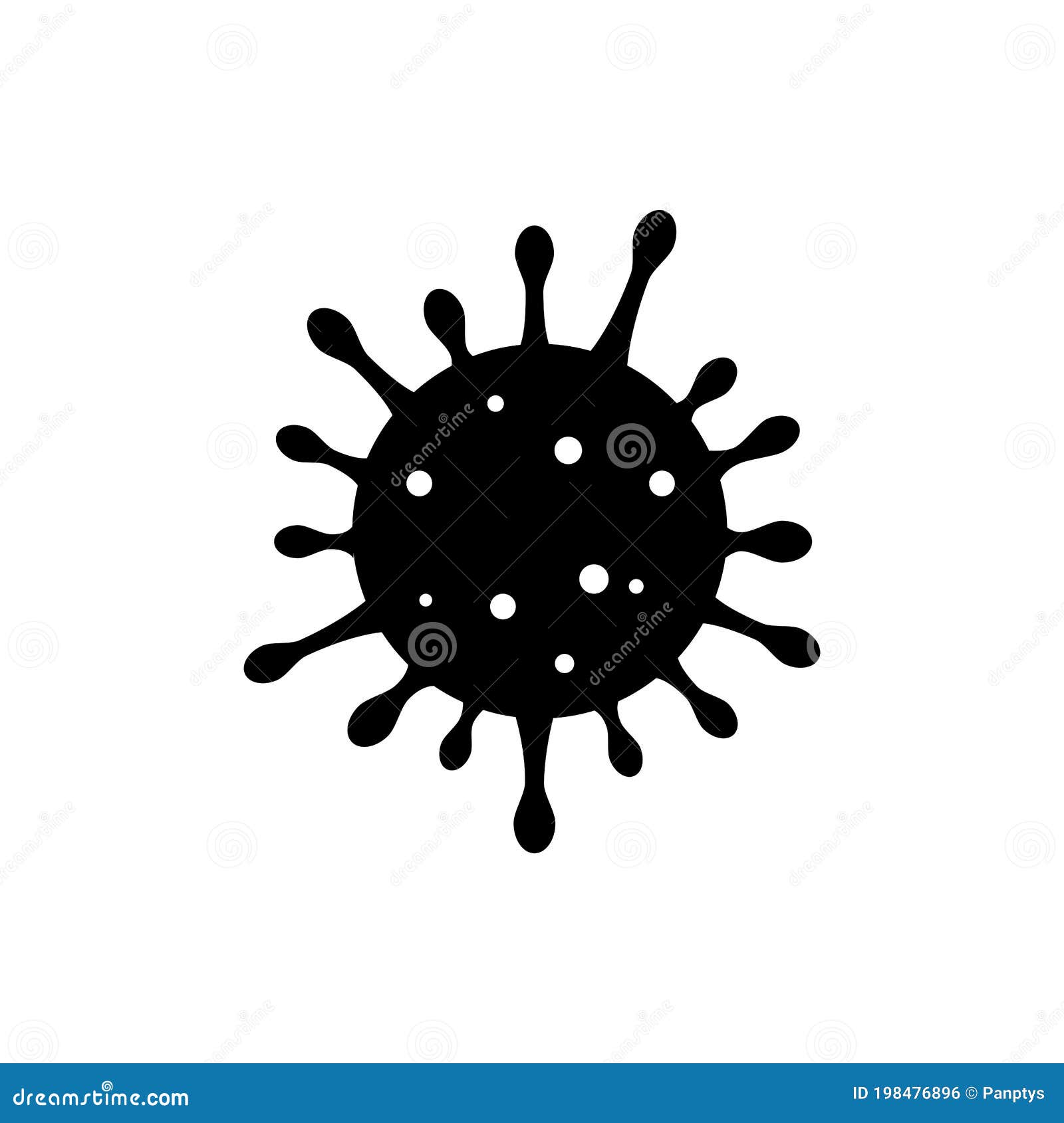 Covid, Coronavirus, Sars Vector Icon Isolated on White Background ...