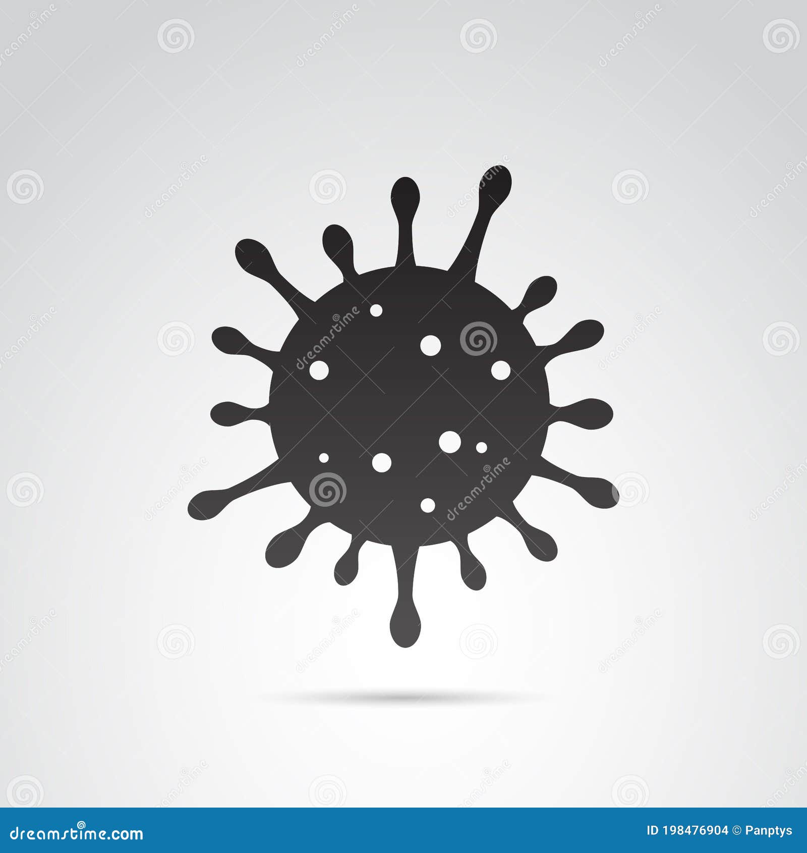 Covid, Coronavirus, Sars Vector Icon Isolated on White Background ...