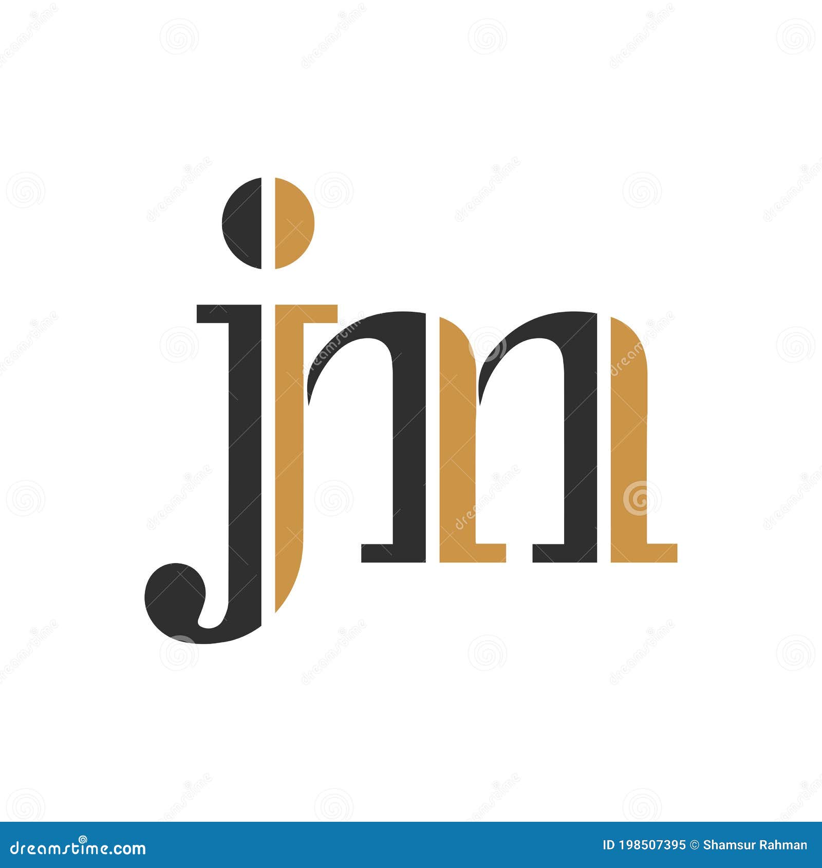 Initial Letter Jm Logo or Mj Logo Vector Design Template Stock Vector ...