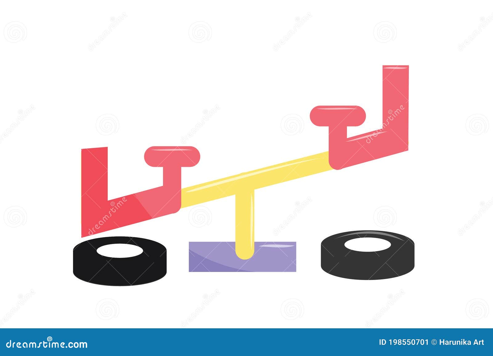 Illustration of a Teeter Totter for Children Stock Vector ...